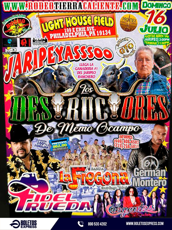 LOS DESTRUCTORES DE MEMO OCAMPO PHILADELPHIA DOMINGO Tickets ...