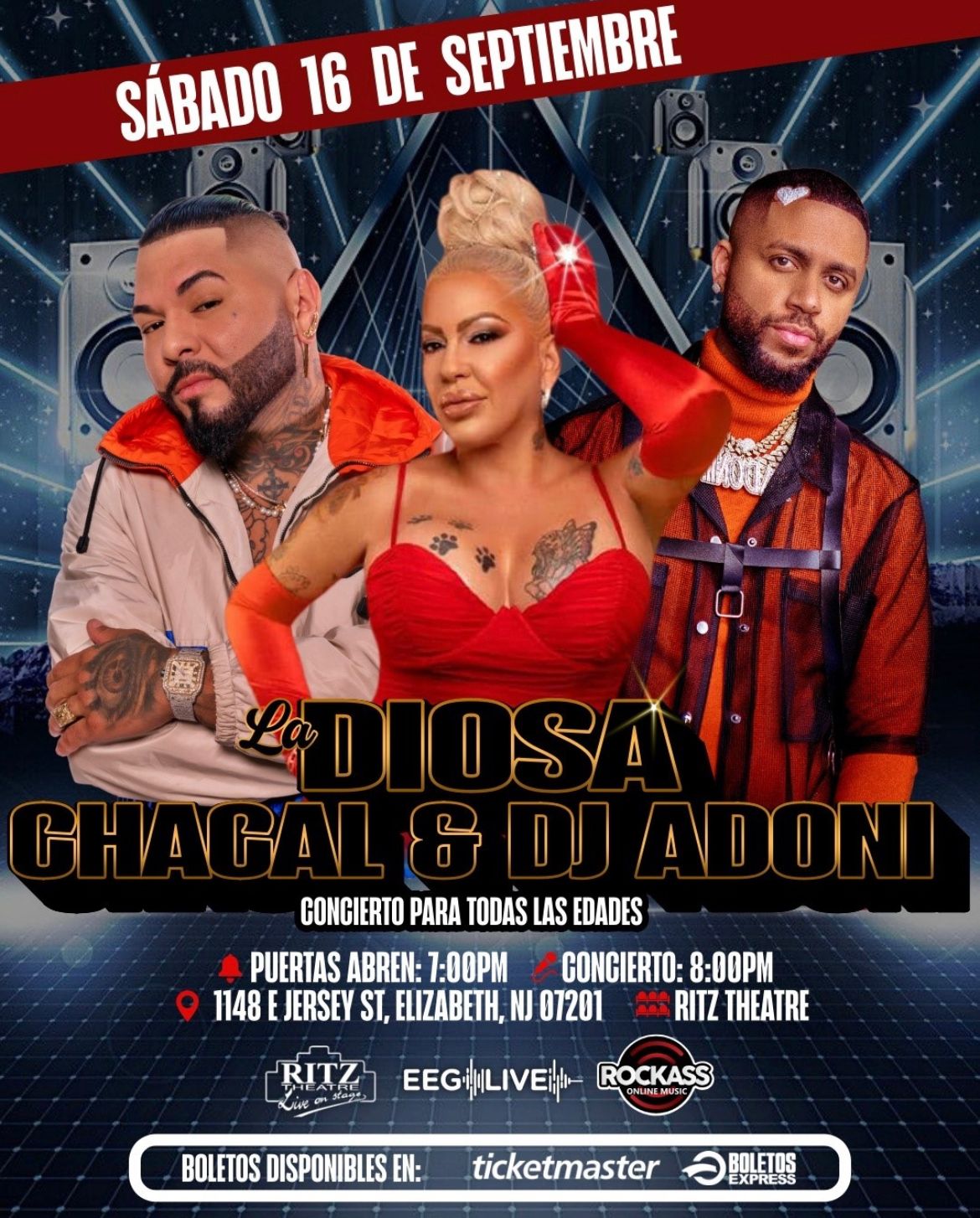 DJ Adoni | La Diosa De Cuba | El Chacal Tickets - BoletosExpress
