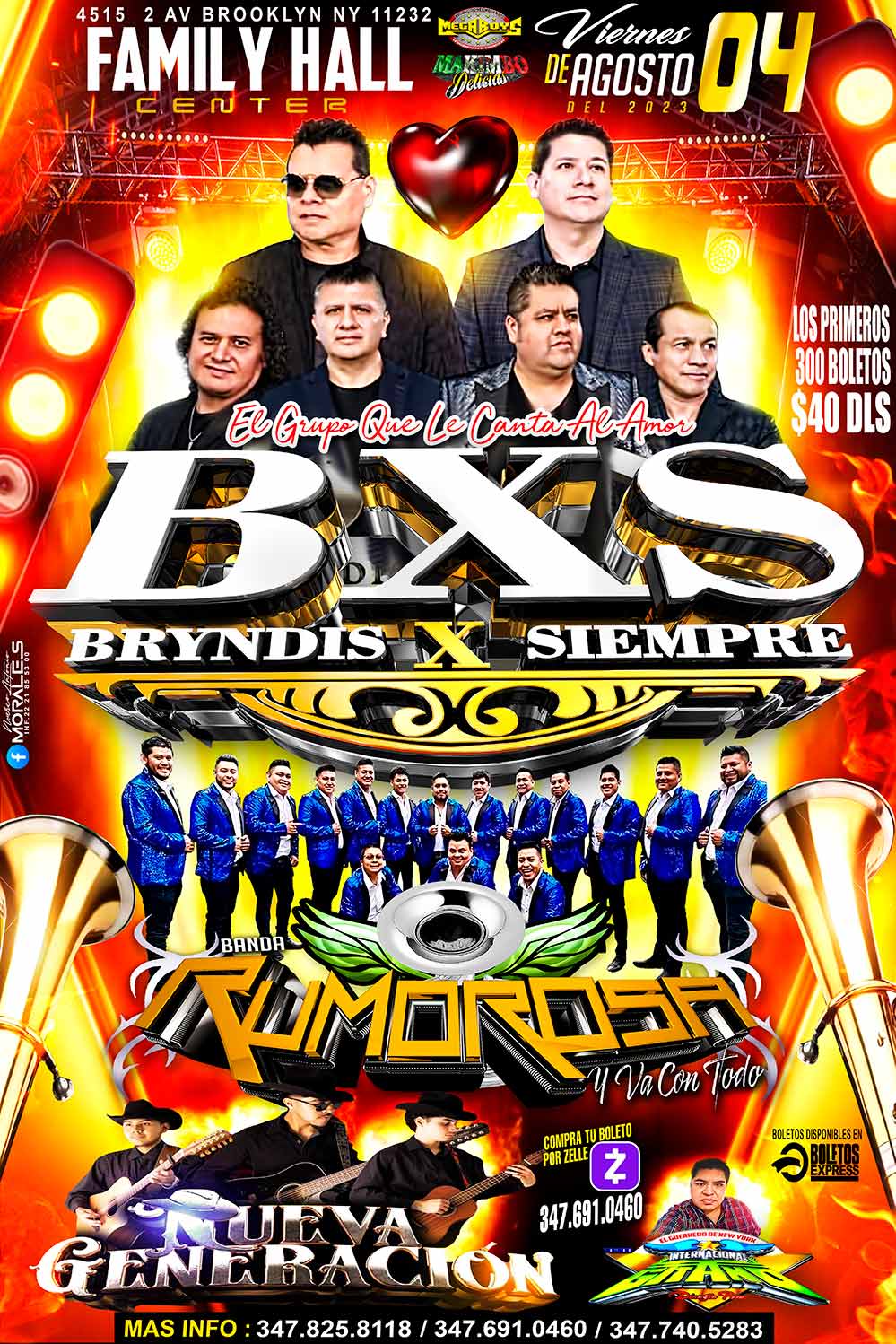 BXS BRINDIS POR SIEMPRE Tickets - BoletosExpress