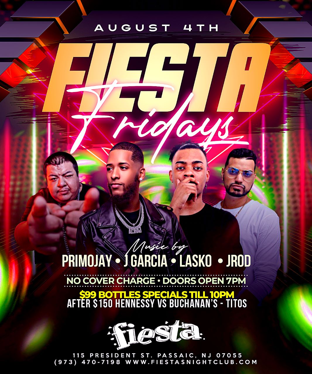 PRIMOJAY * J GARCIA * LASKO * JROD IN FIESTA FRIDAYS Tickets ...
