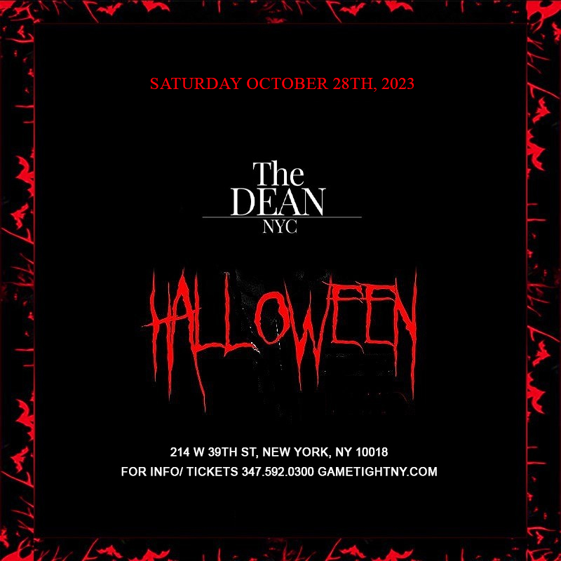 The Dean NYC Halloween party 2023 Tickets - BoletosExpress