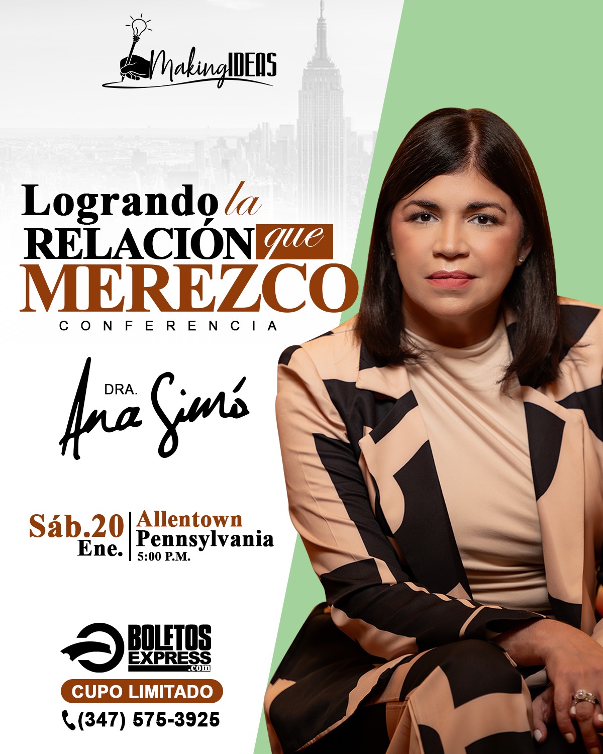 DRA. ANA SIMO Tickets - BoletosExpress