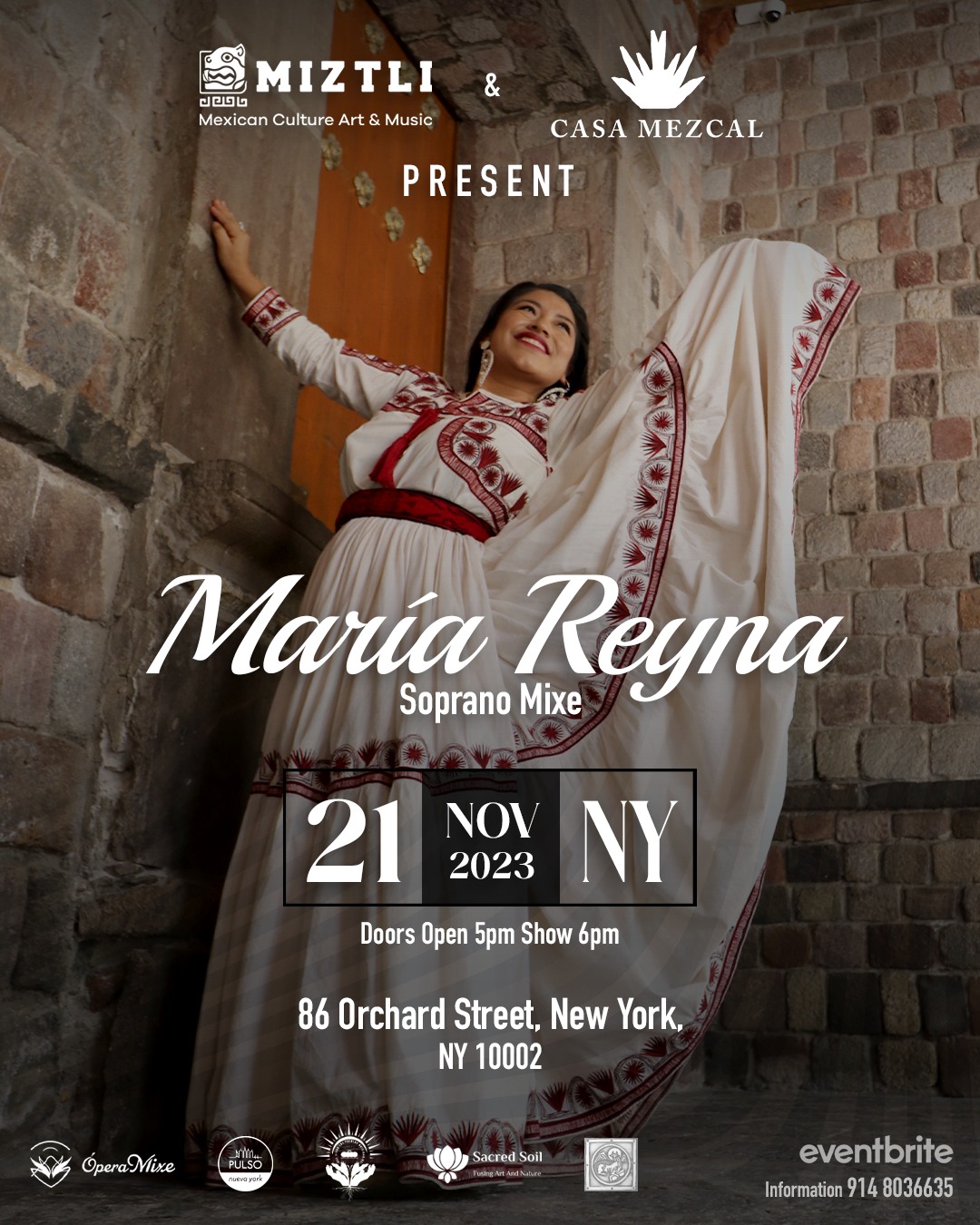 Maria Reyna Soprano Mixe Tickets - BoletosExpress