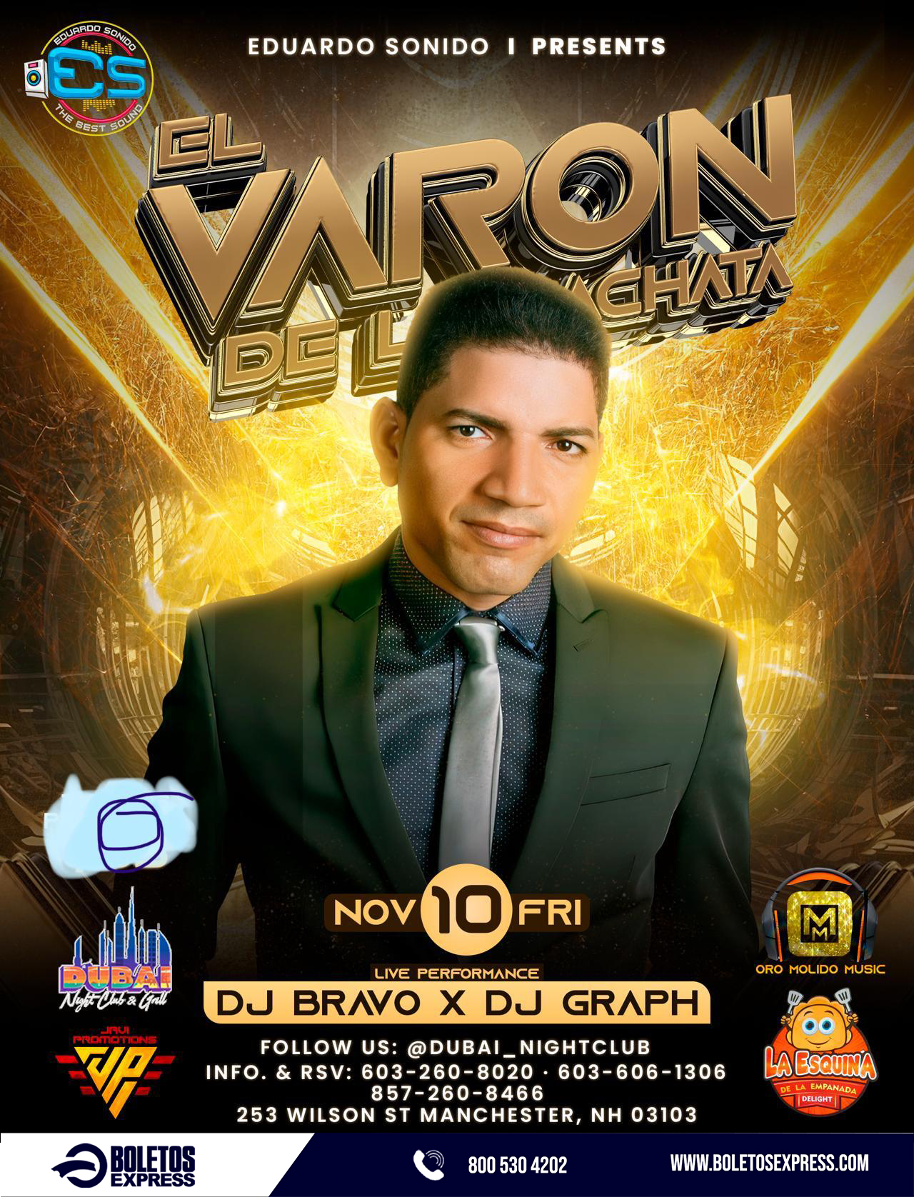 EL VARON DE LA BACHATA Tickets - BoletosExpress