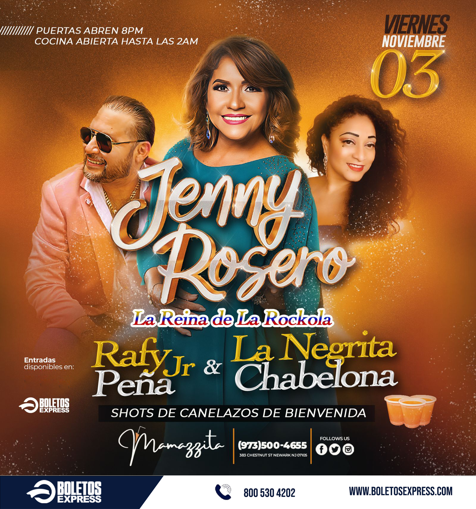 JENNY ROSERO Tickets - BoletosExpress