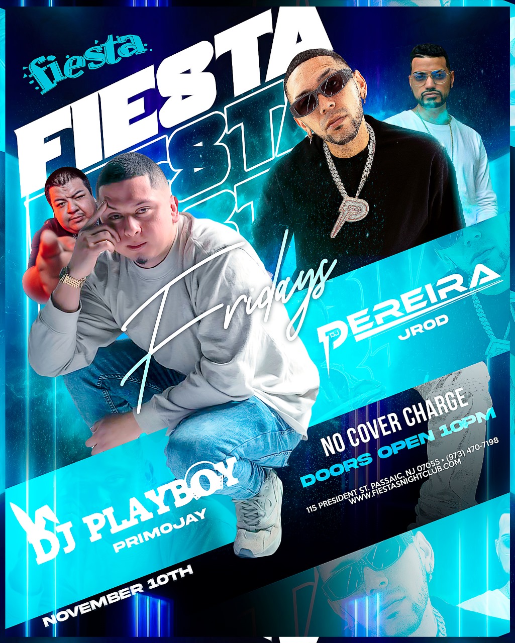 DJ PEREIRA, DJ PLAYBOY, DJ PRIMO JAY, DJ J-ROD IN FIESTA FRIDAY Tickets - BoletosExpress
