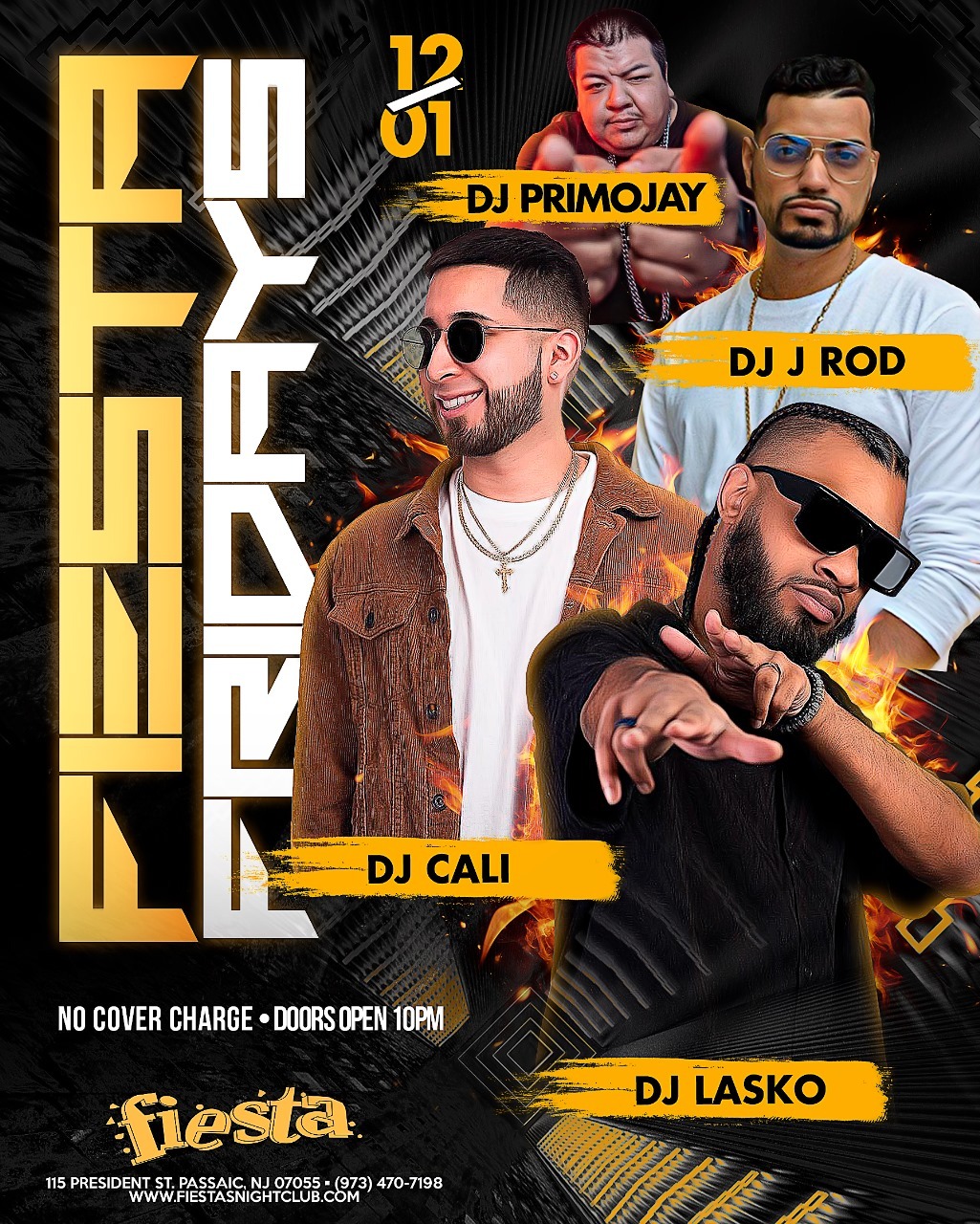 DJ CALI, PRIMO JAY, LASKO, J-ROD IN FIESTA FRIDAY Tickets - BoletosExpress