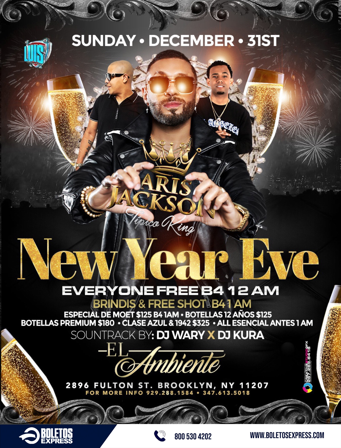 ARIS JACKSON TIPICO KING Tickets - BoletosExpress