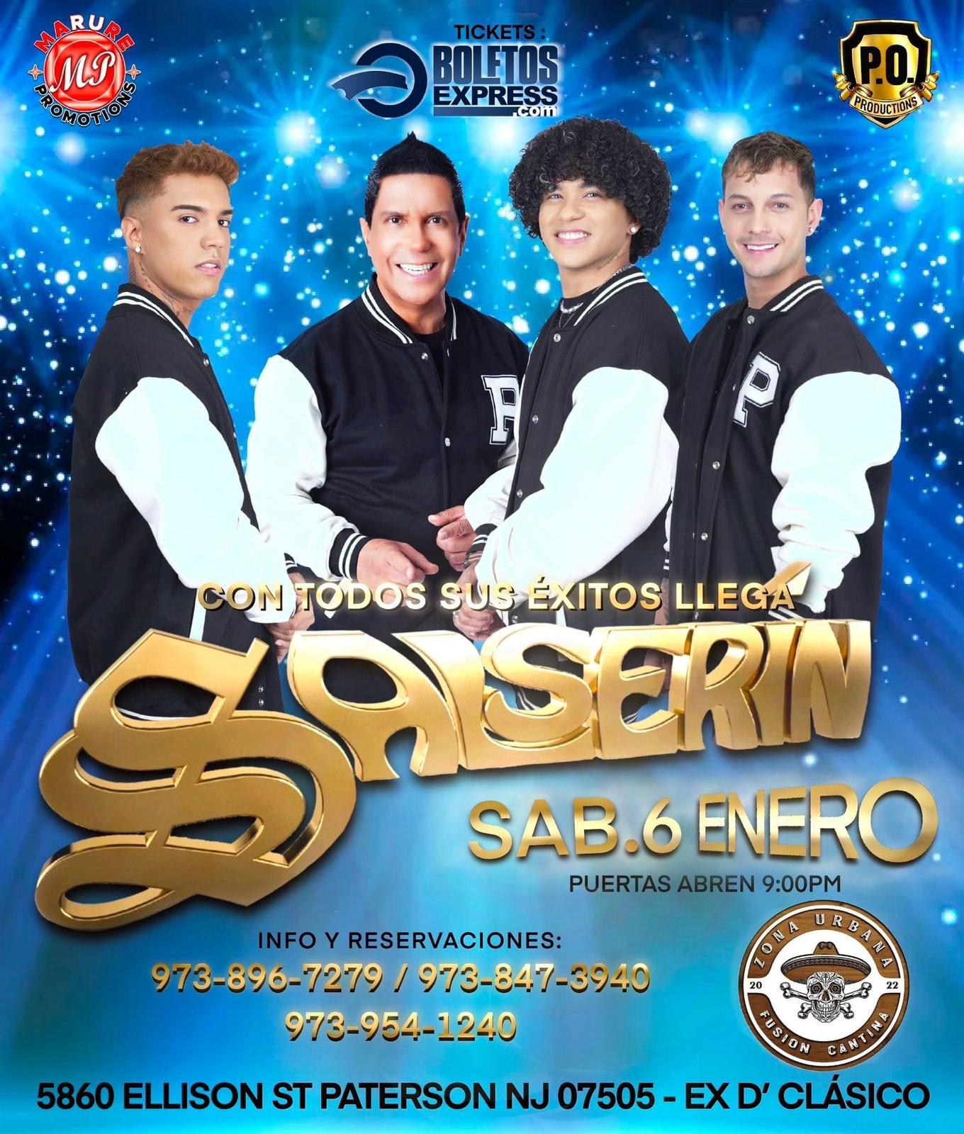 CON TODOS SUS ÉXITOS LLEGA SALSERÍN Tickets - BoletosExpress
