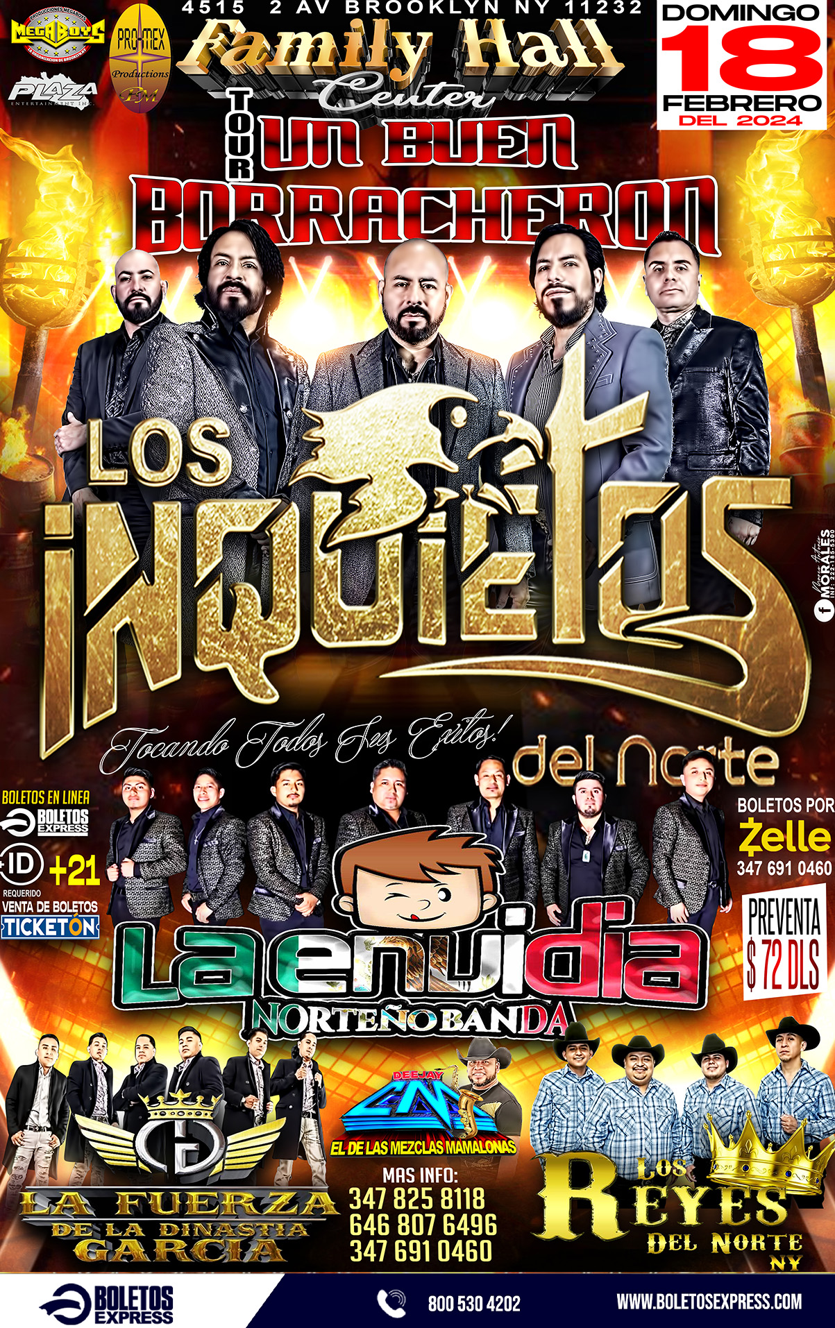 LOS INQUIETOS DEL NORTE | LA ENVIDIA NORTEÑA Tickets - BoletosExpress