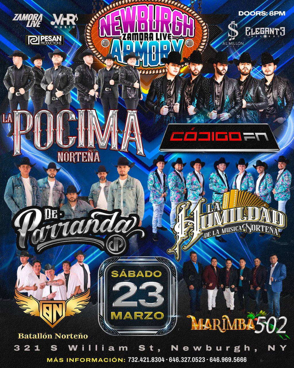 La Pocima Norteña • Codigo FN • De Parranda y mas! en Newburgh Armory ...