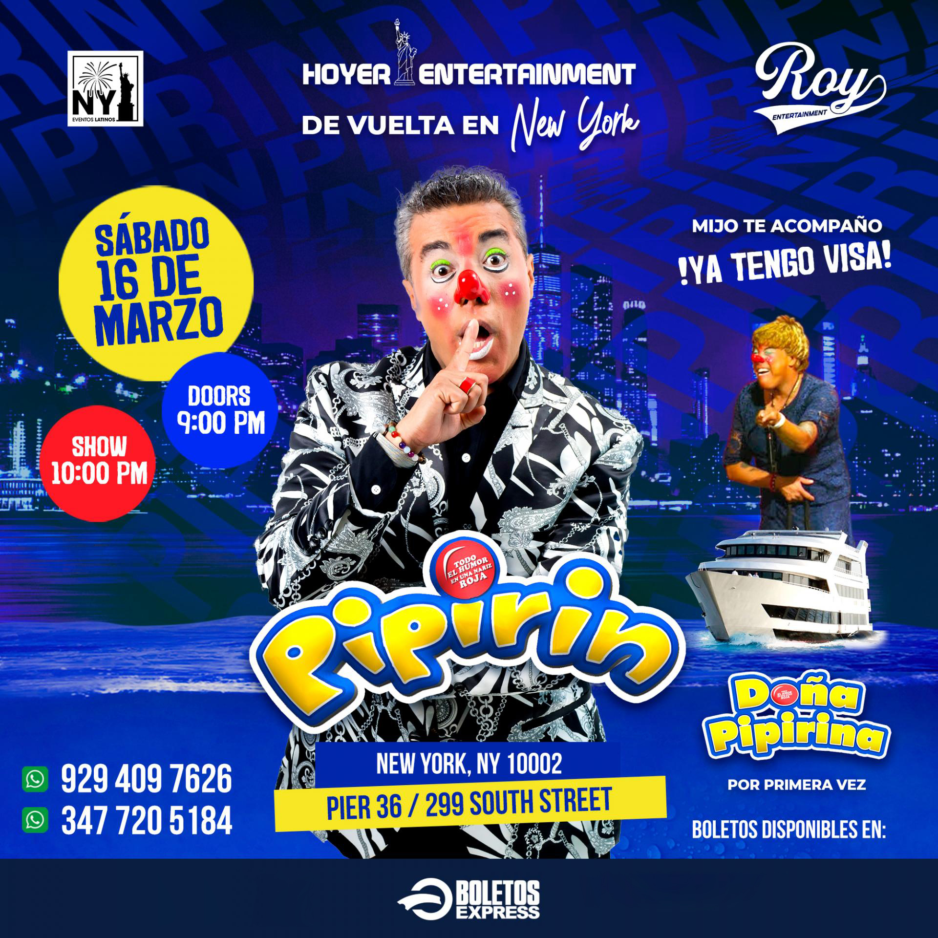 Pipirin en Nueva York Tickets - BoletosExpress