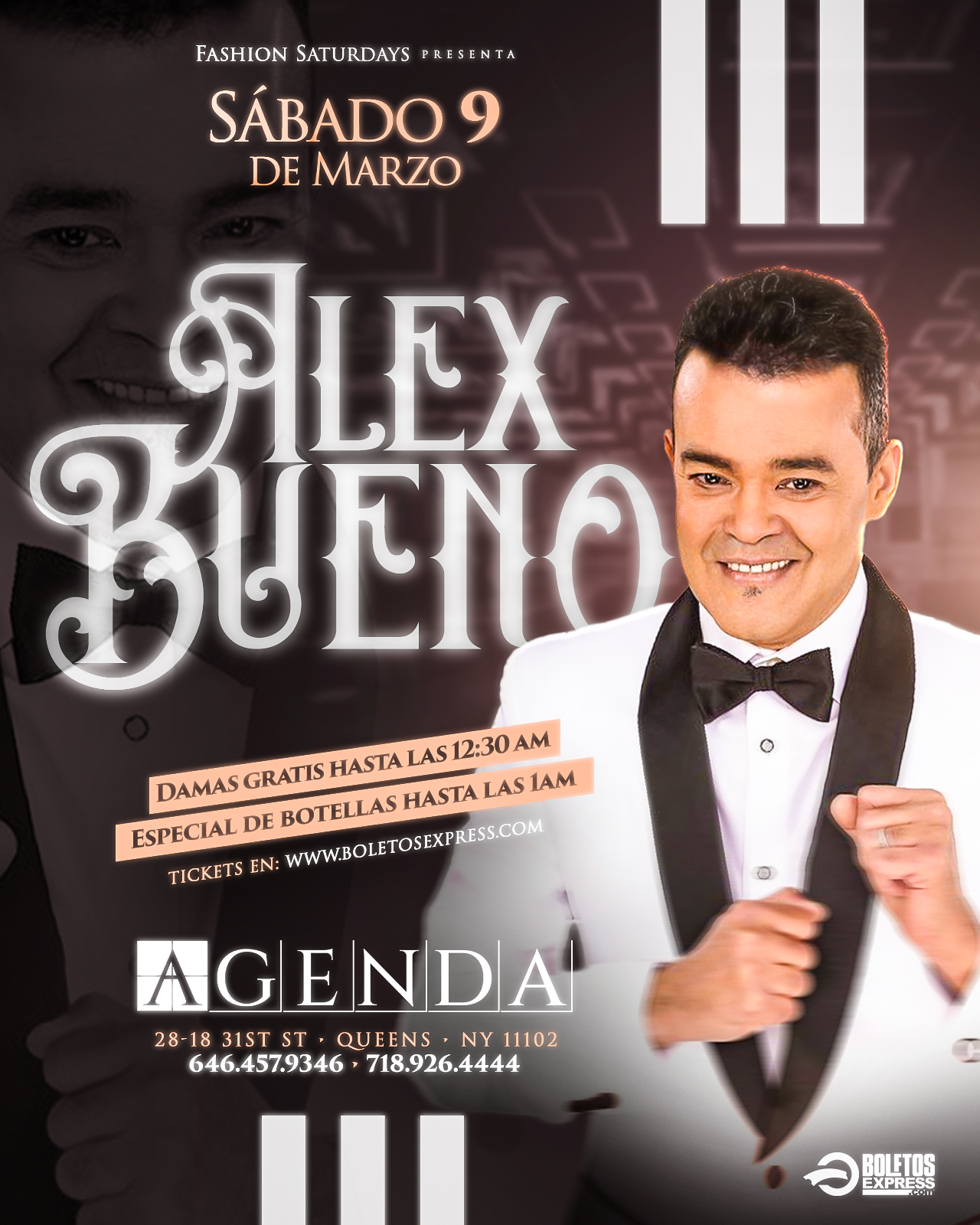 Alex Bueno “Celebrando El Día De La Mujer” Tickets - BoletosExpress