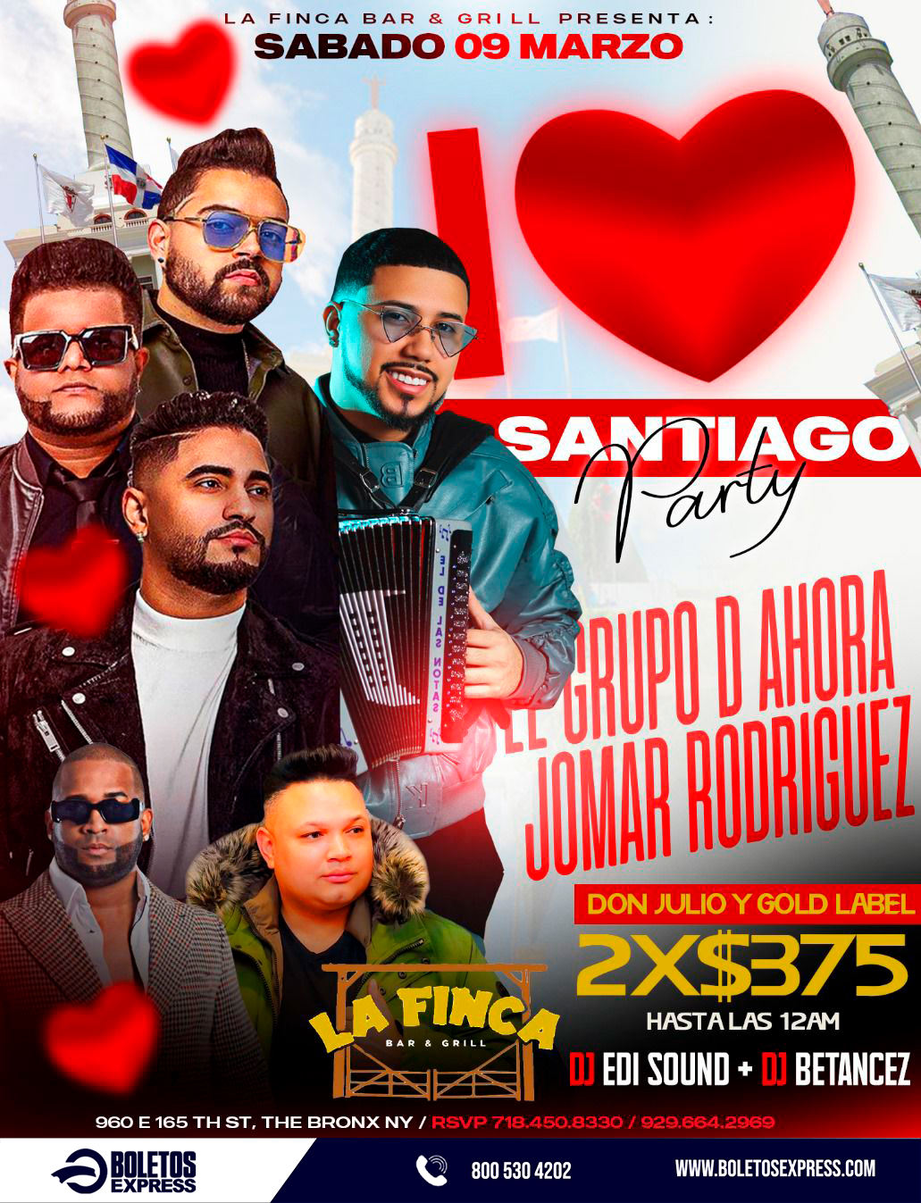 GRUPO D AHORA | JOMAR RODRIGUEZ Tickets - BoletosExpress