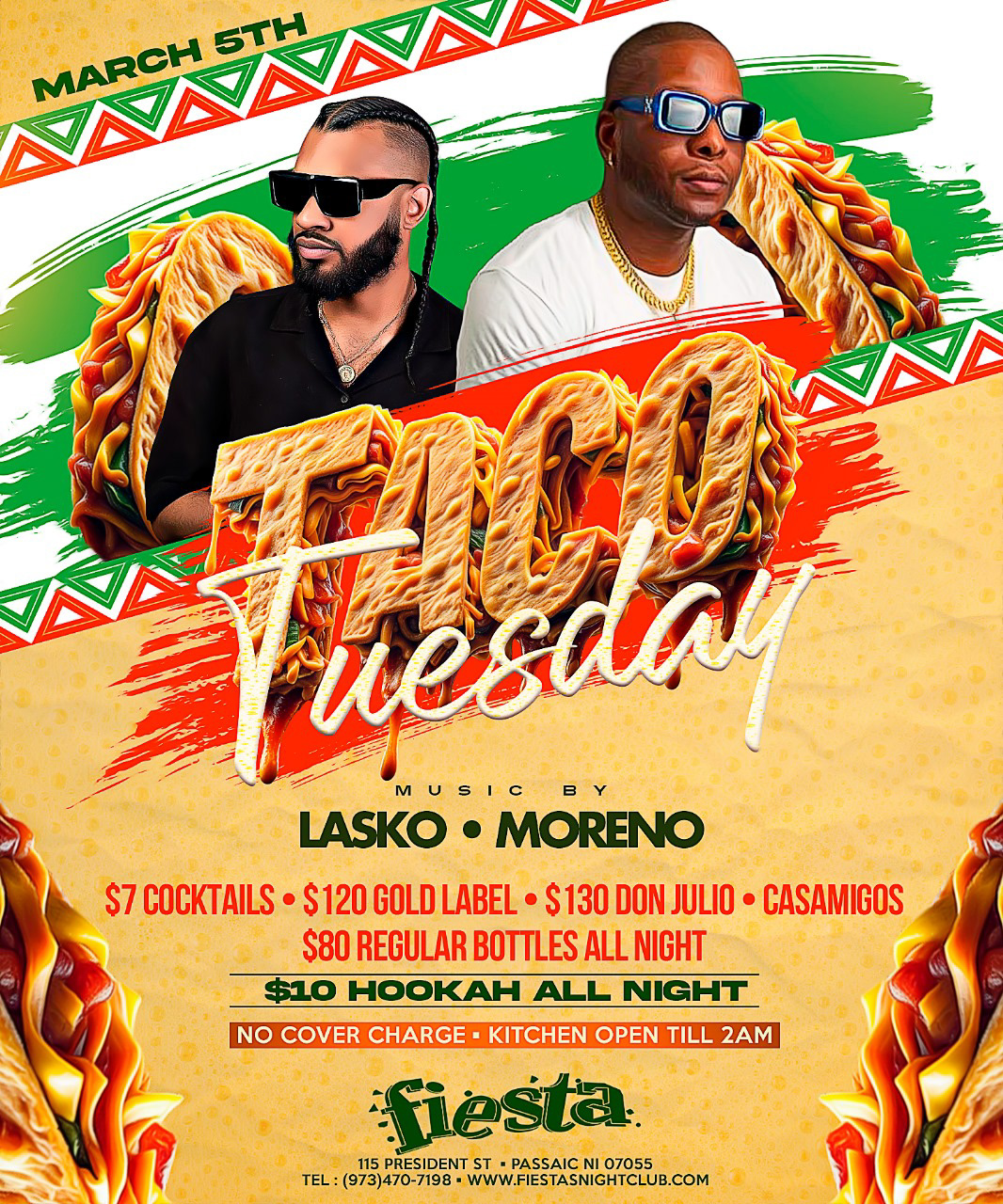 DJ LASKO, DJ MORENO, TACO TUESDAY Tickets - BoletosExpress