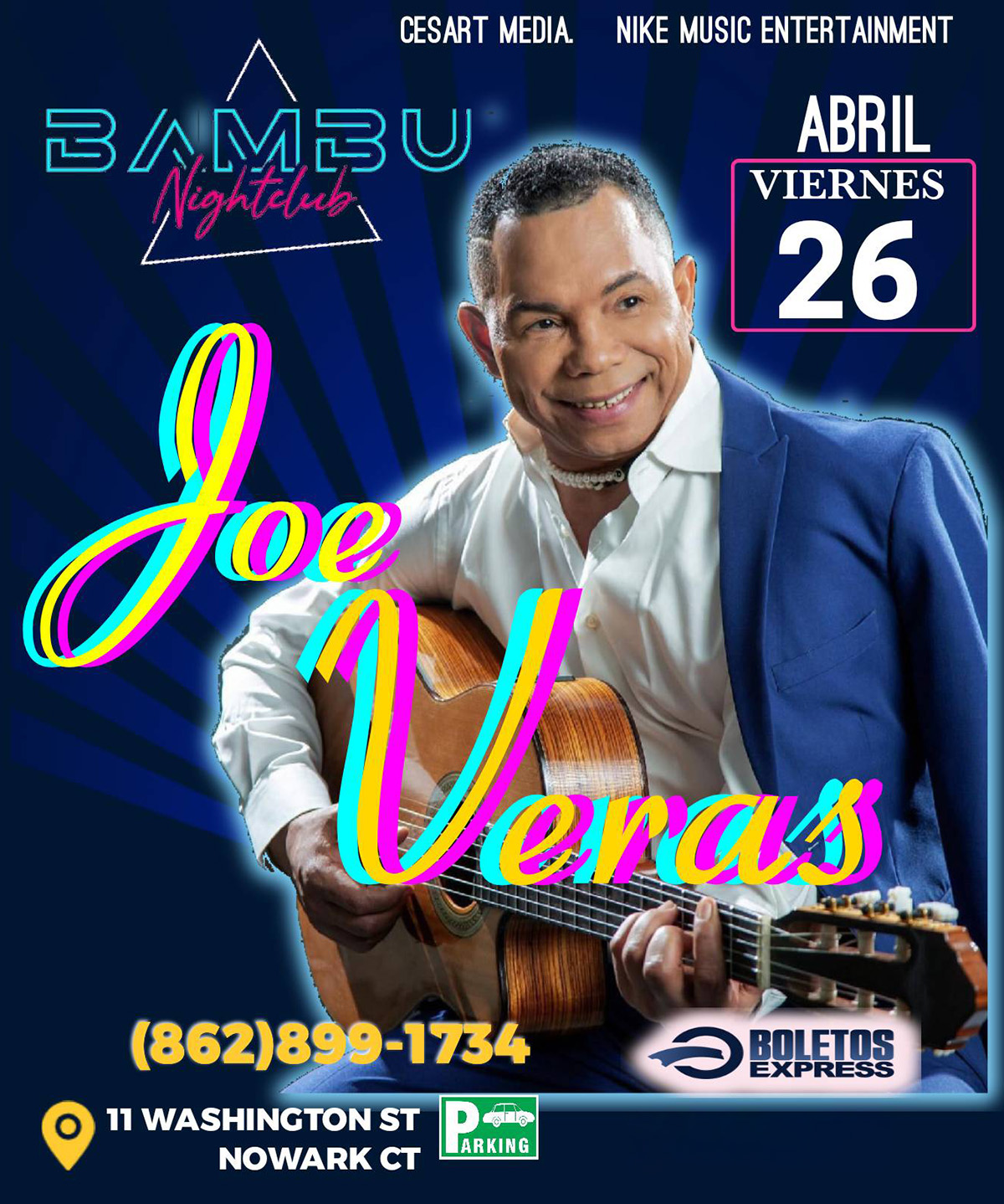 JOE VERAS Tickets - BoletosExpress