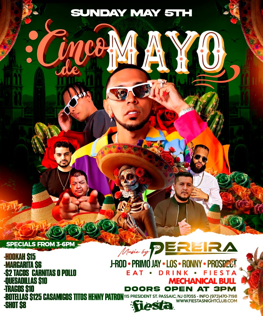 DJ PEREIRA, JROD, PRIMO JAY, LOS, RONNY, PROSPECT Tickets - BoletosExpress