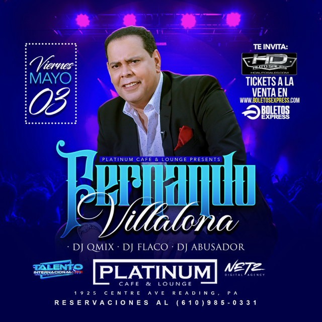 FERNANDO VILLALONA Tickets - BoletosExpress