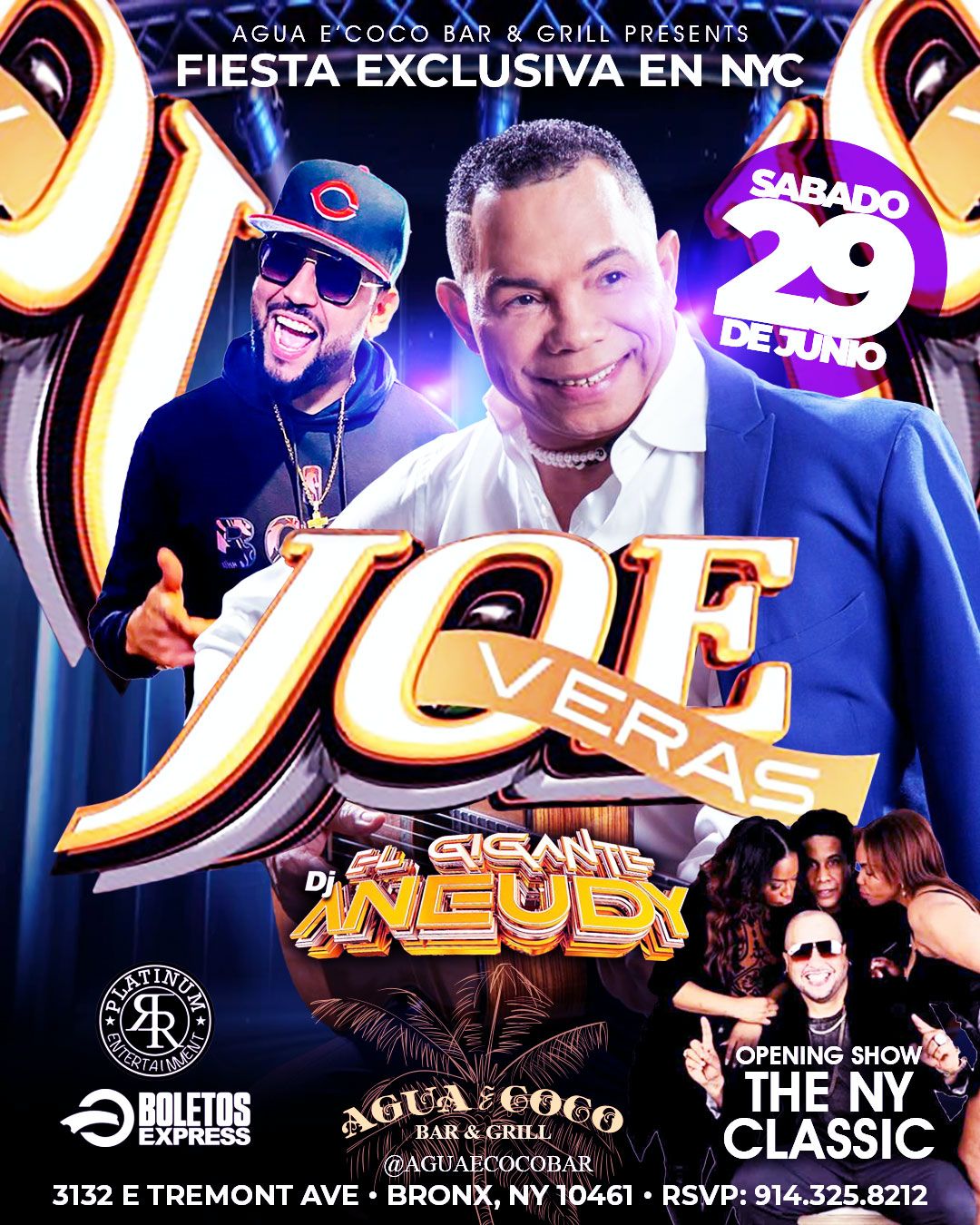 JOE VERAS Tickets - BoletosExpress