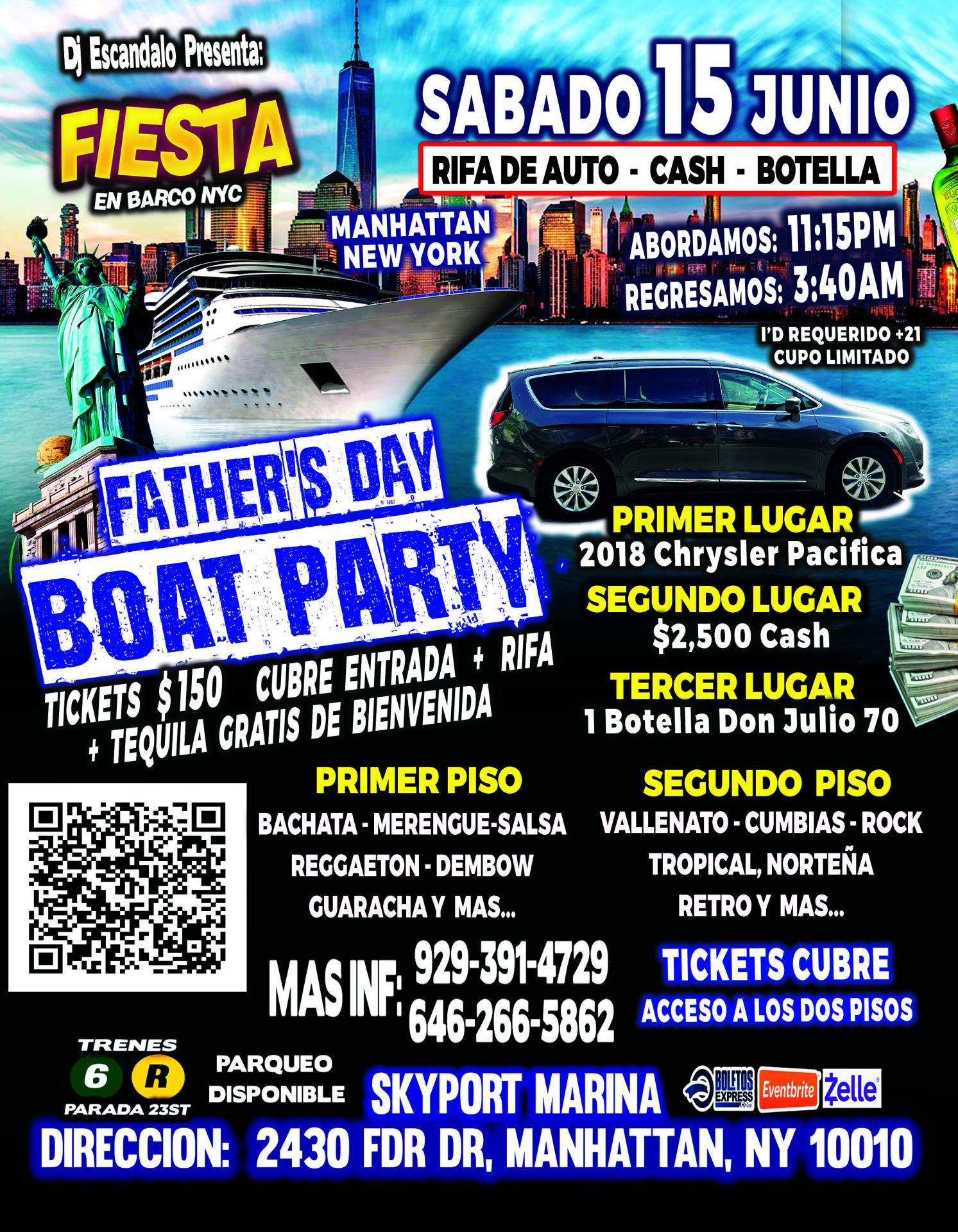 RUMBA LATINA EN BARCO + RADIO DJ'S + MANHATTAN NY Tickets - BoletosExpress