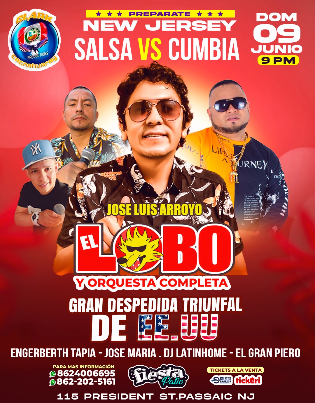 JOSE LUIS ARROYO EL LOBO Y ORQUESTA COMPLETA EN VIVO ! Tickets ...