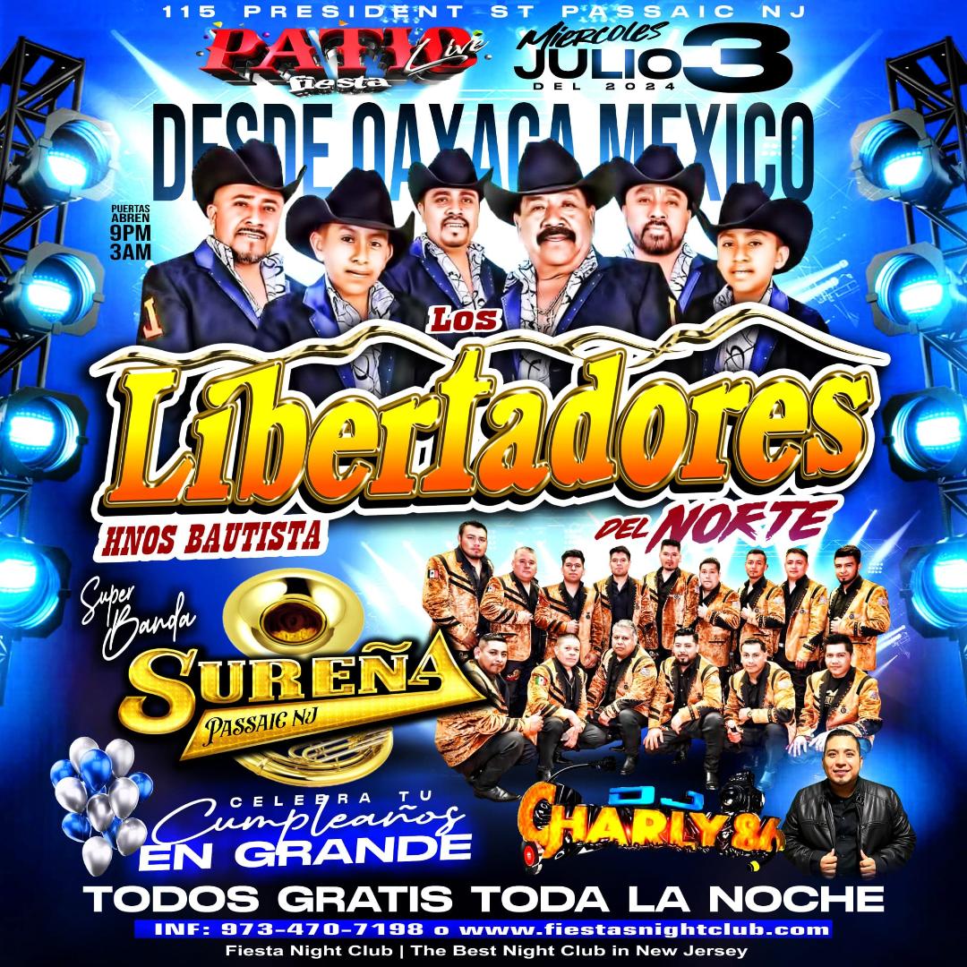 LIBERTADORES DEL NORTE Y BANDA SURENA Tickets - BoletosExpress