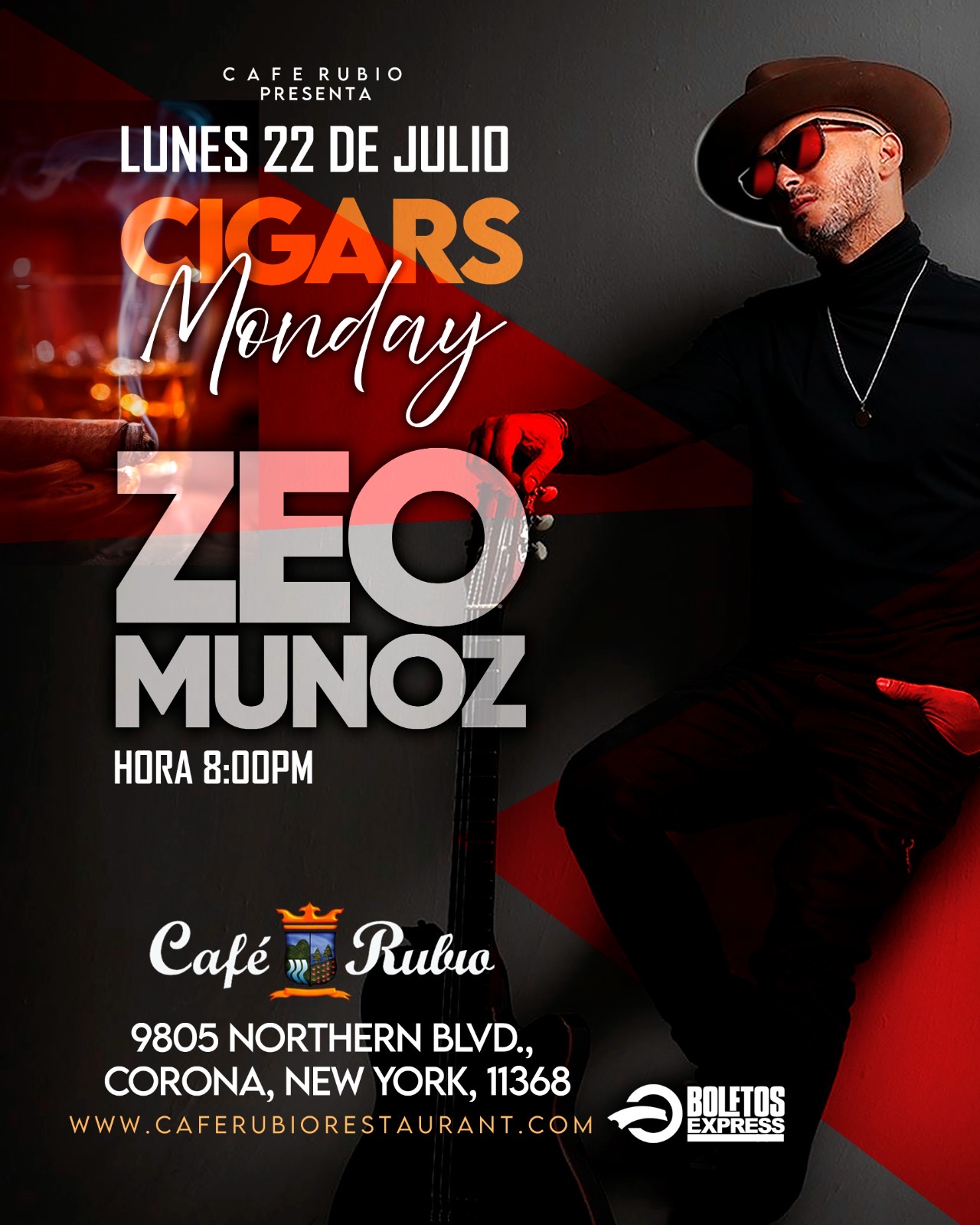 ZEO MUÑOZ EN CAFE RUBIO Tickets - BoletosExpress