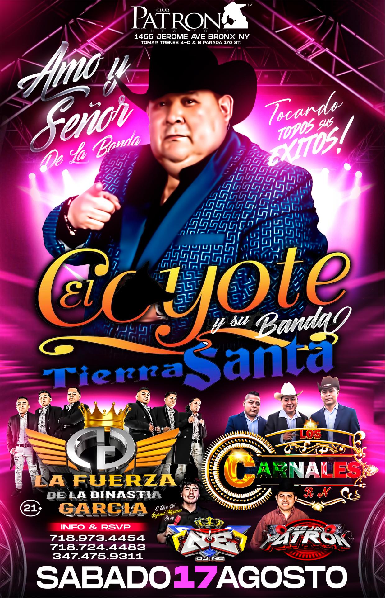 EL COYOTE Y SU BANDA TIERRA SANTA Tickets - BoletosExpress