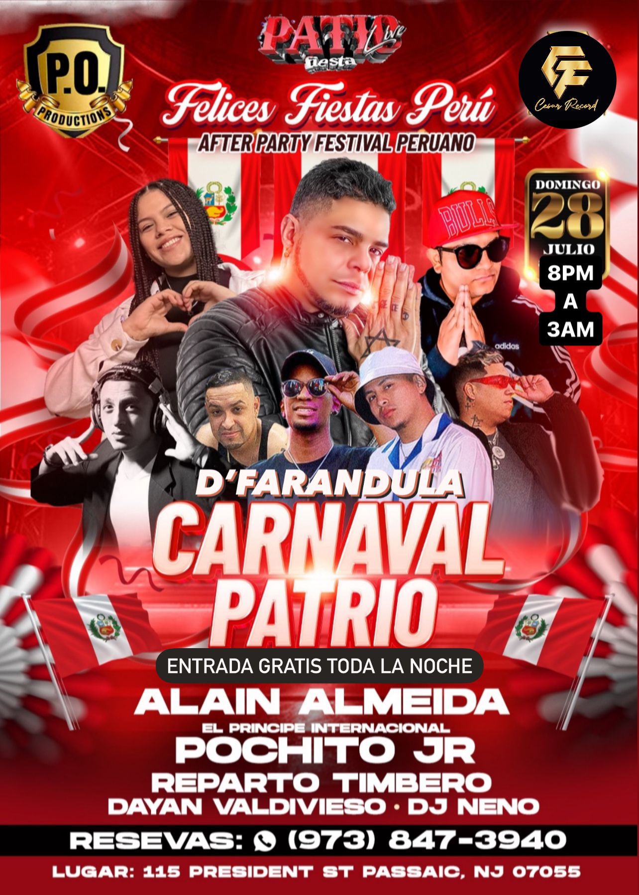 ALAIN ALMEIDA, POCHITO JR, REPARTO TIMBERO, DAYAN VALDIVIESO, DJ NENO ...