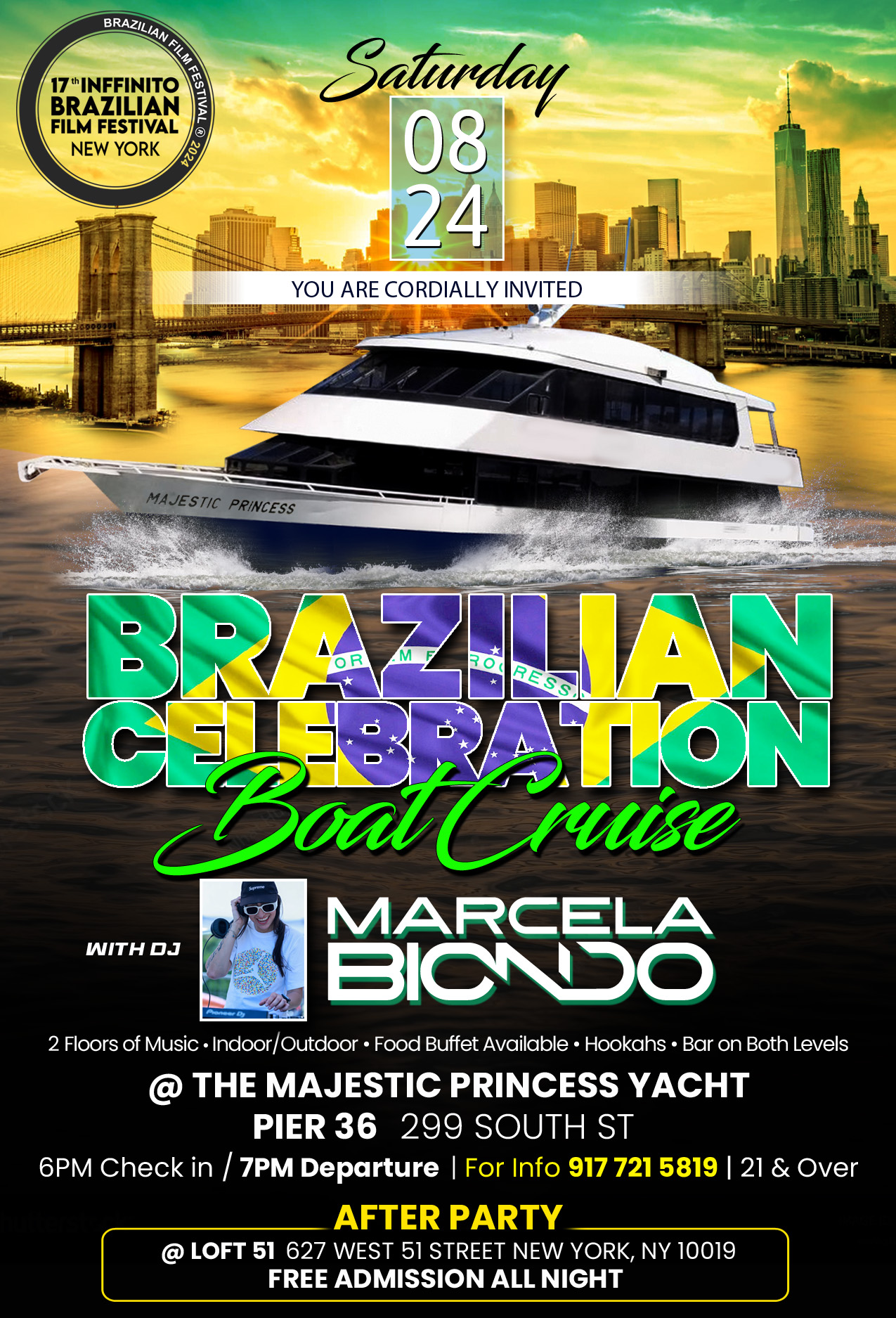 Sunset Brazilian cruise with Marcela Biondo Tickets - BoletosExpress