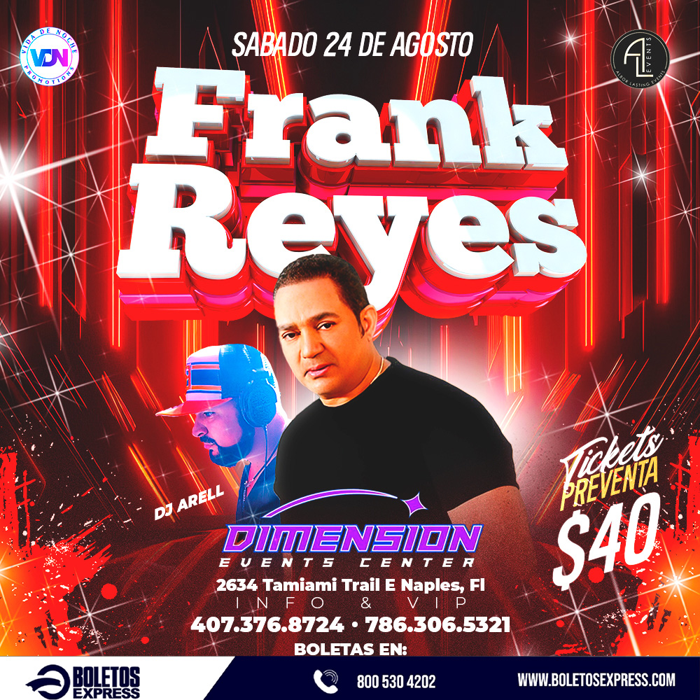 FRANK REYES Tickets - BoletosExpress