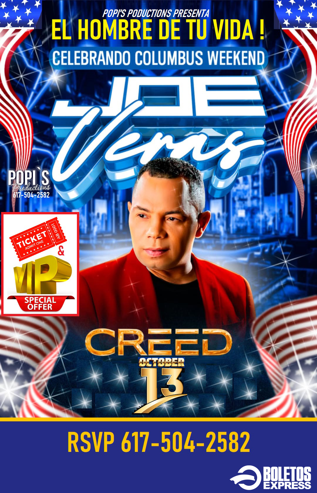JOE VERAS Tickets - BoletosExpress