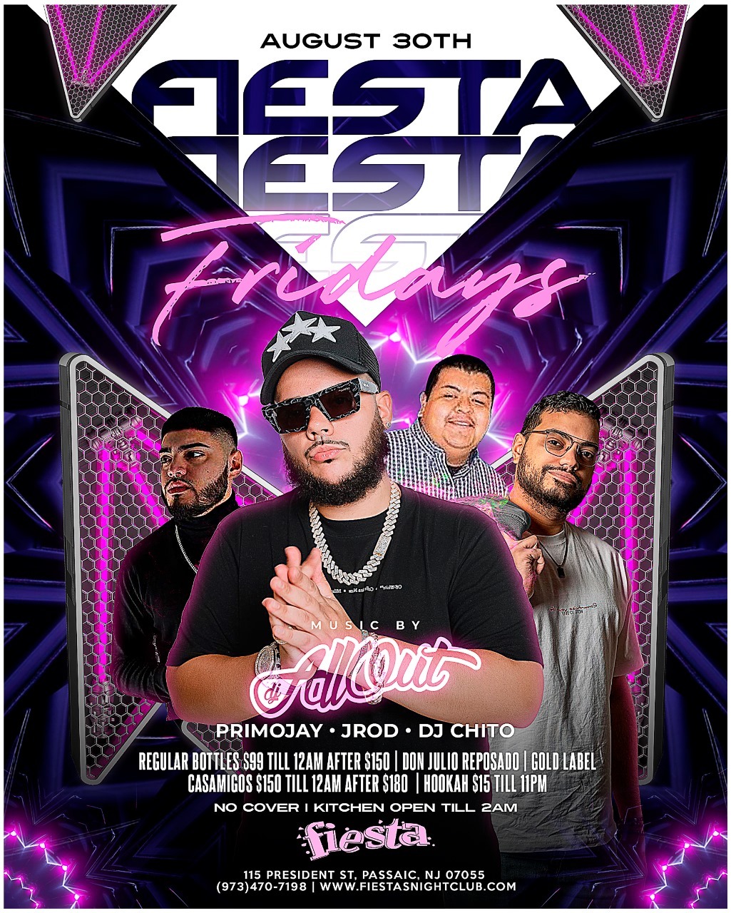 DJ ALL OUT, PRIMOJAY, JROD, DJ CHITO; FIESTA FRIDAY Tickets ...