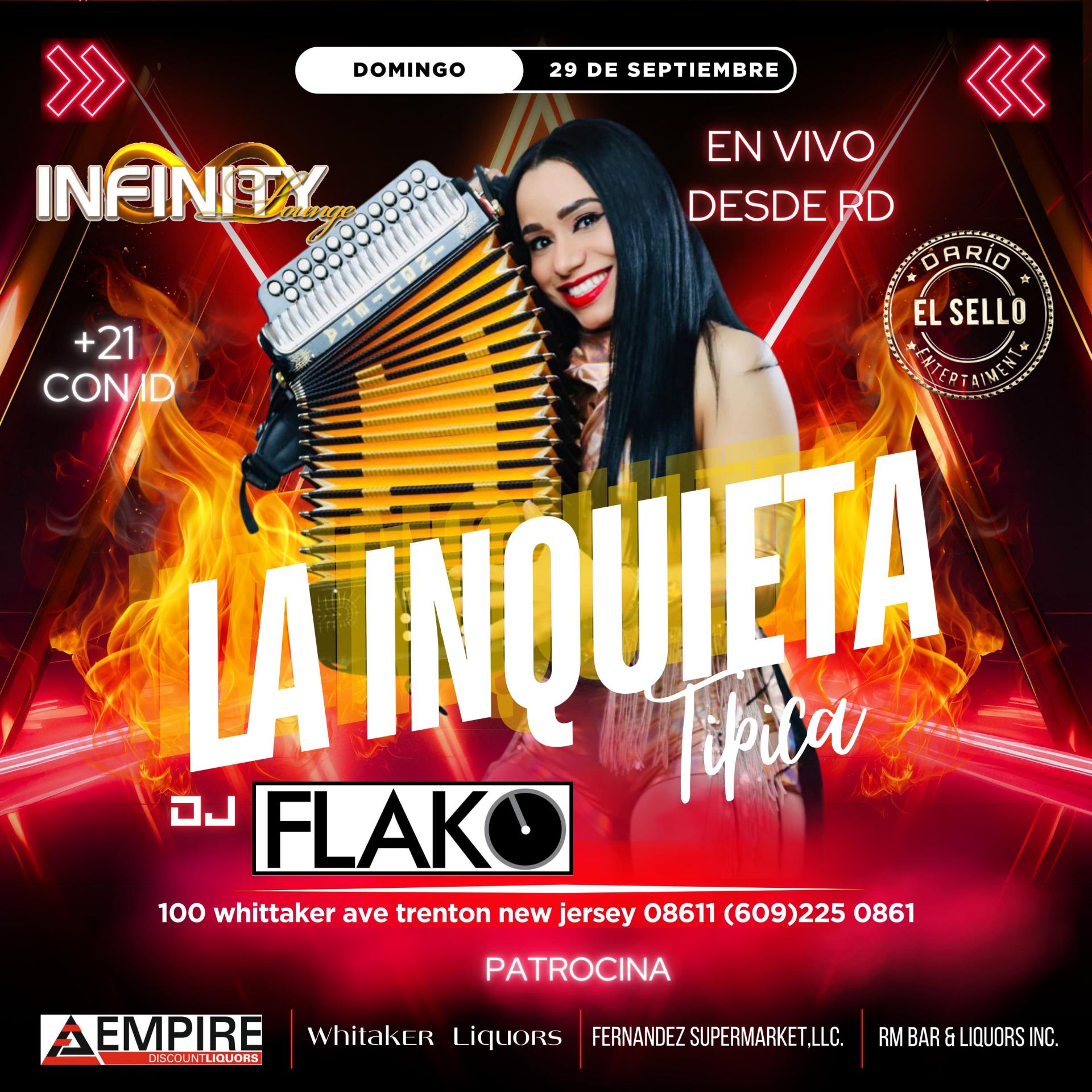 EN VIVO DESDE RD - LA INQUIETA TIPICA Tickets - BoletosExpress