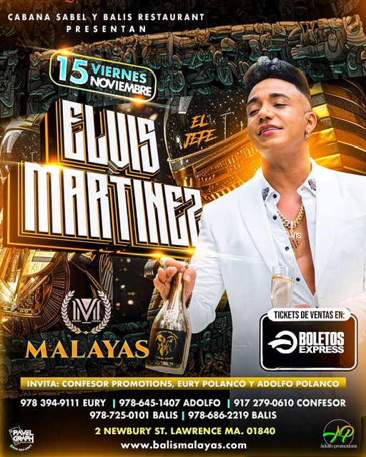 ELVIS MARTINEZ EL JEFE Tickets - BoletosExpress