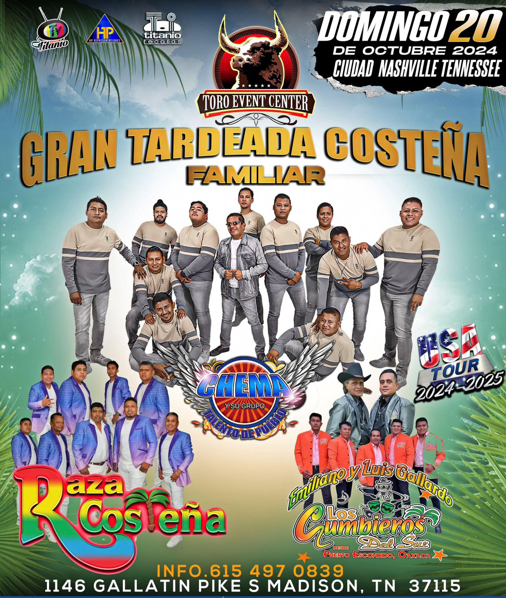 CHEMA Y SU GRUPO TALENTO Tickets - BoletosExpress