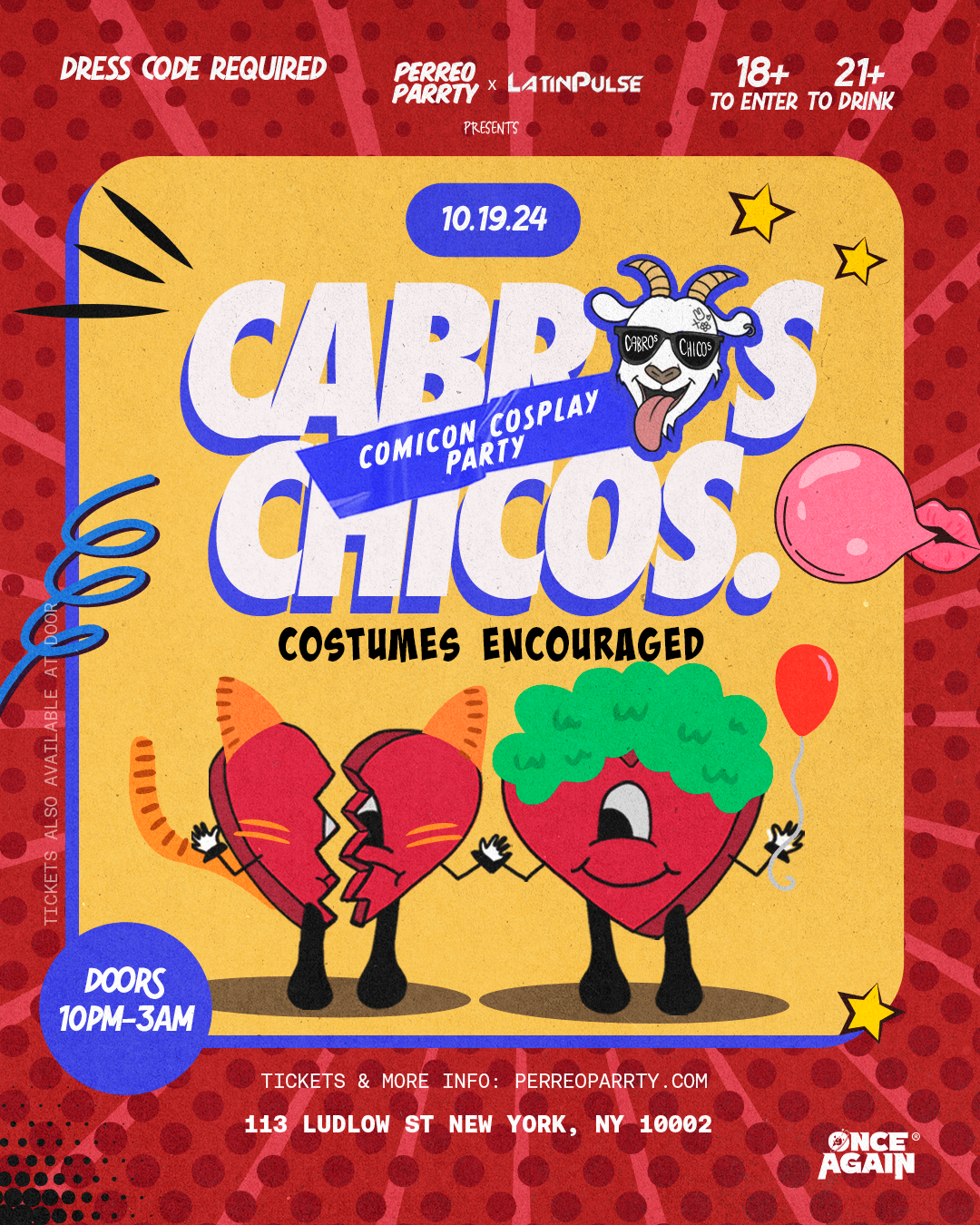 Cabros Chicos - Comicon Cosplay Party - 18+ Latin & Hip-Hop Dance Event ...