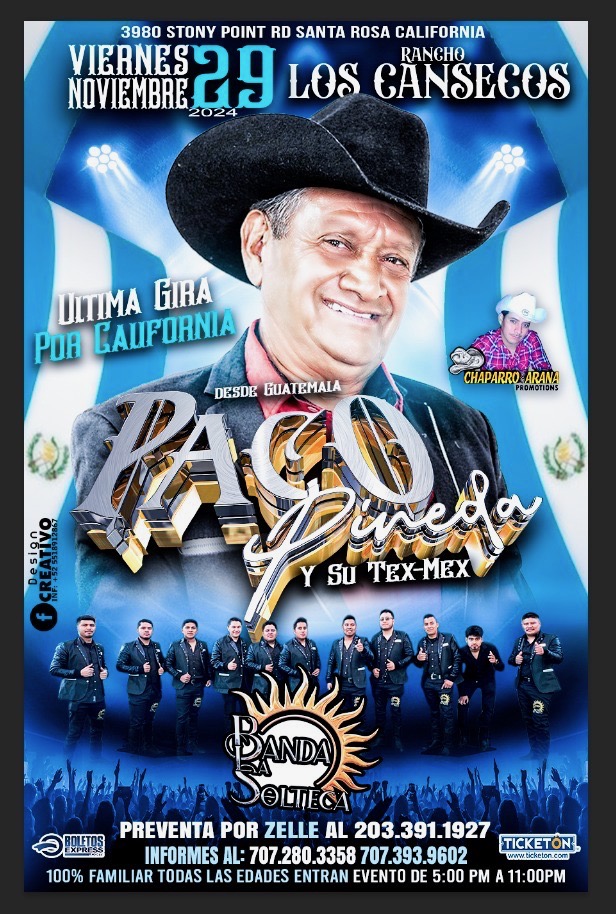 PACO PINEDA Y SU TEX TEX Tickets - BoletosExpress