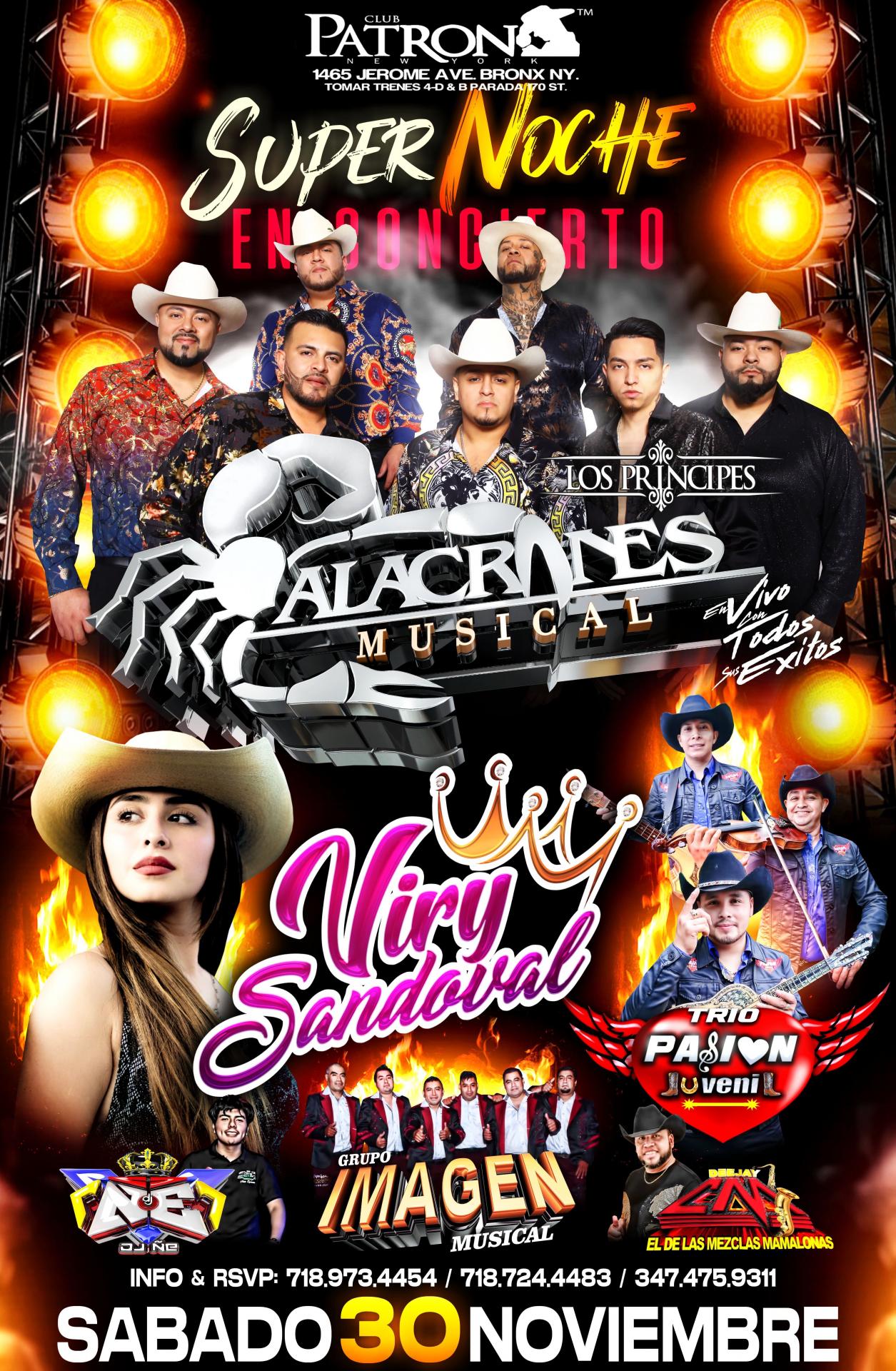ALACRANES MUSICAL & VIRY SANDOVAL Tickets - BoletosExpress