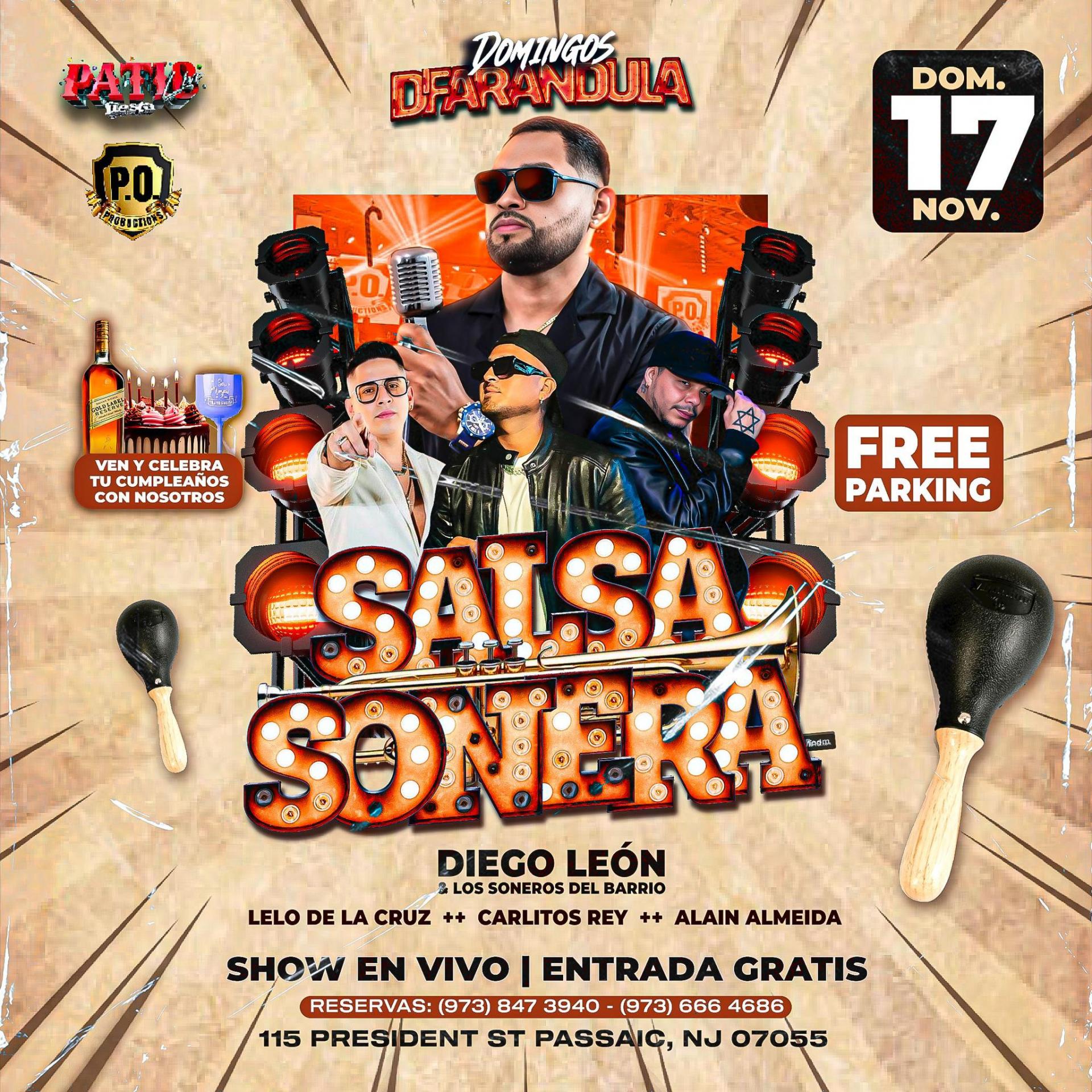 DIEGO DE LEON Y LOS SONEROS DEL BARRIO, LELO DE LA CRUZ, CARLITOS REY ...