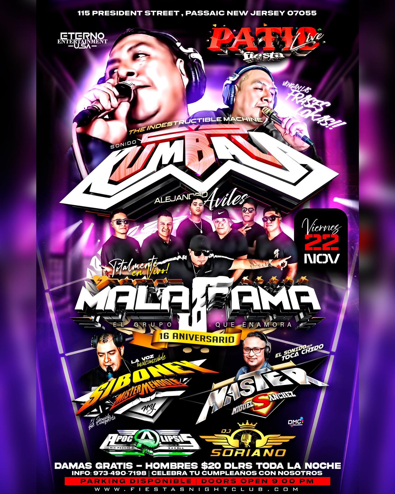 SONIDO KUMBALA, GRUPO MALA FAMA, SONIDO SIBONEY, SONIDO MASTER, SONIDO APOCALIPSIS, DJ SORIANO ...