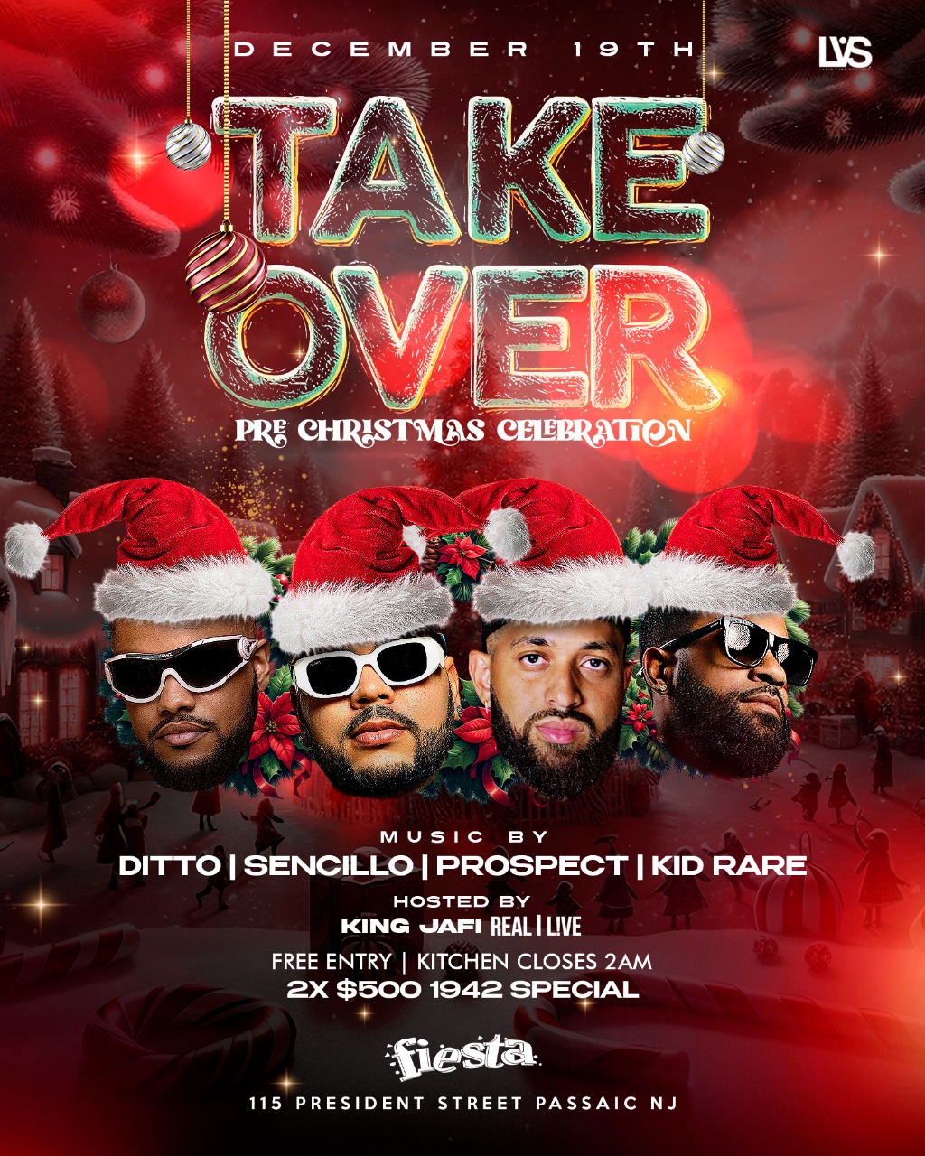 DJ DITTO, SENCILLO, PROSPECT, KID RARE, PRE CHRISTMAS CELEBRATION ...