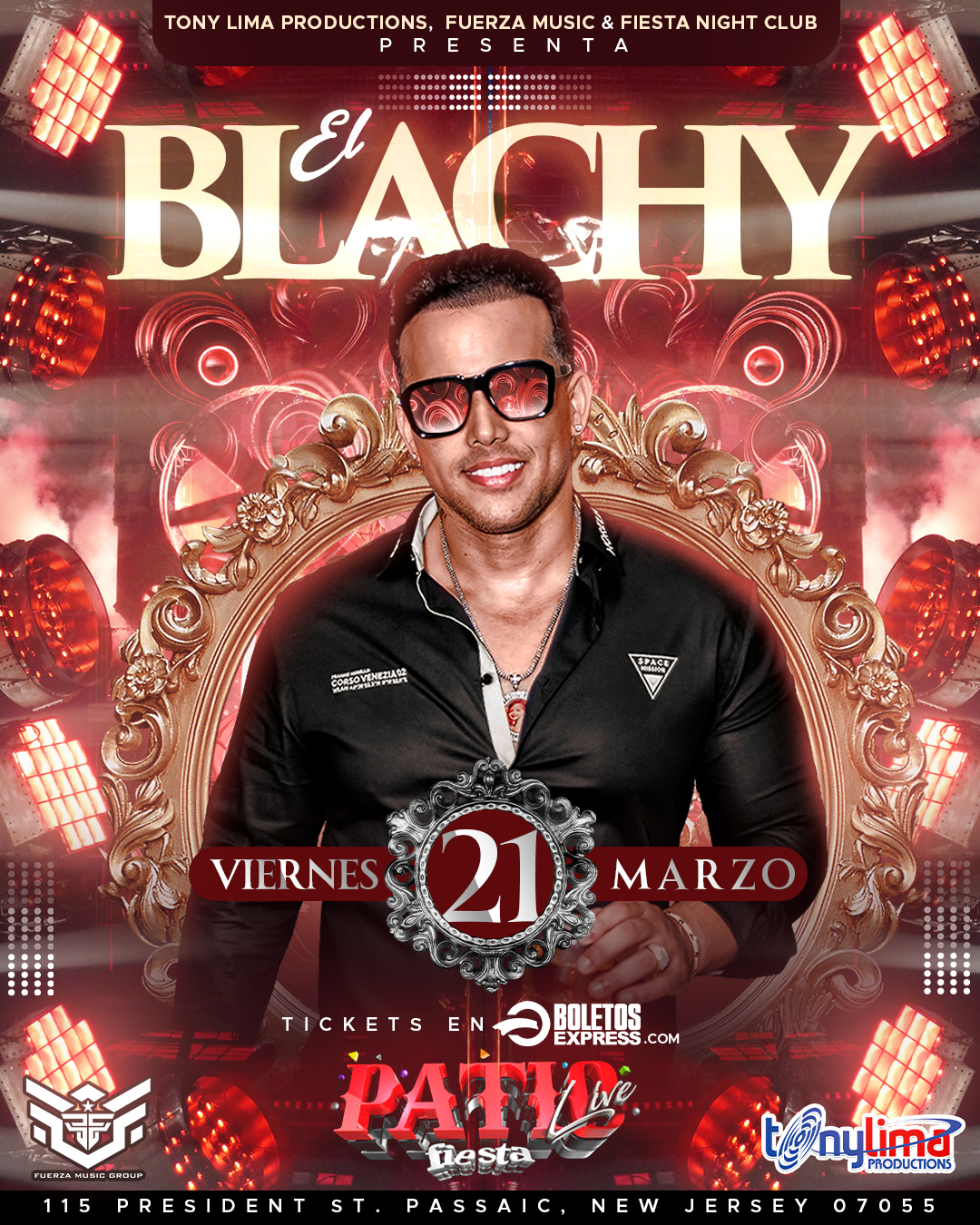 El Blachy en Fiesta Patio Passaic Tickets - BoletosExpress