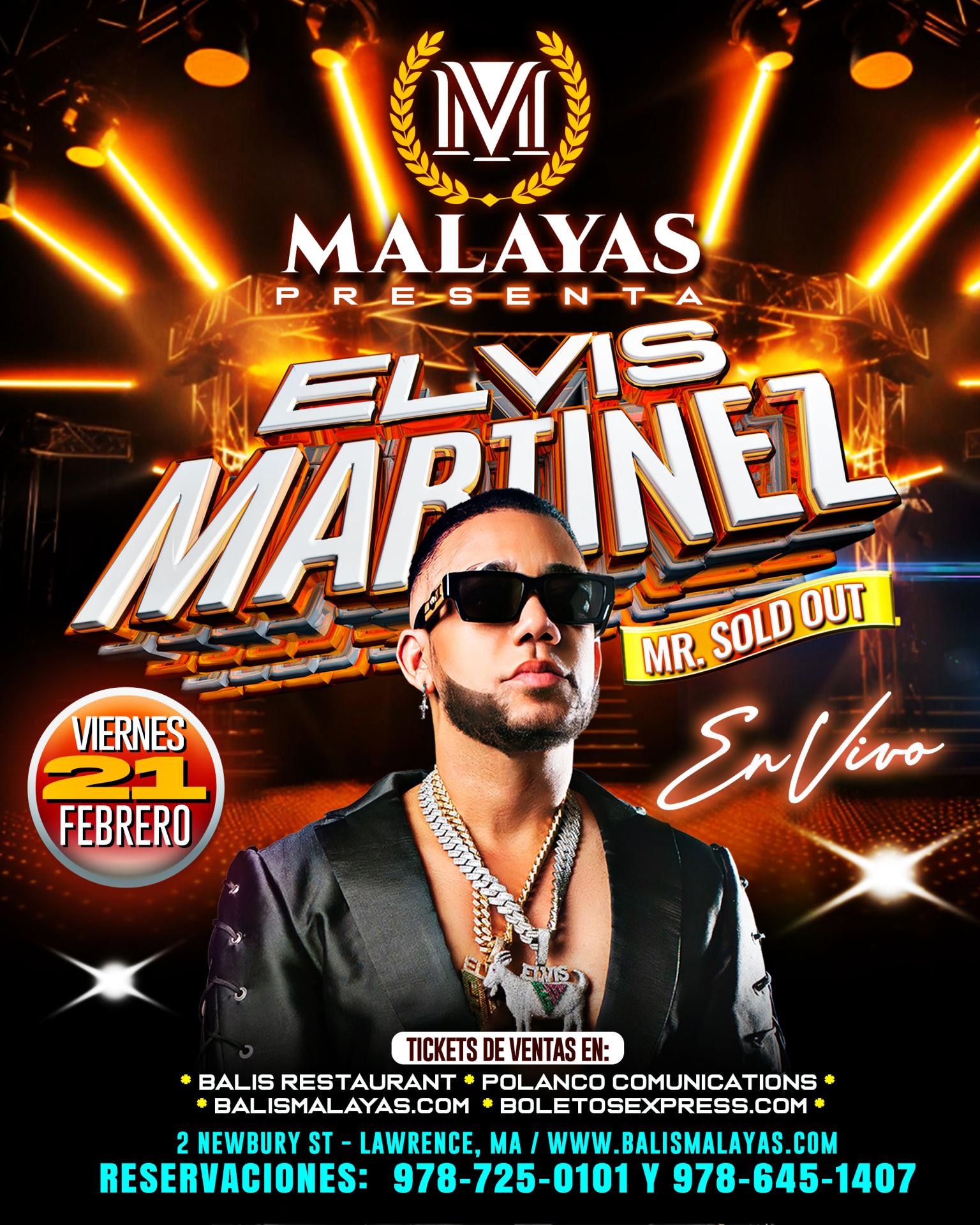 ELVIS MARTINEZ Tickets - BoletosExpress