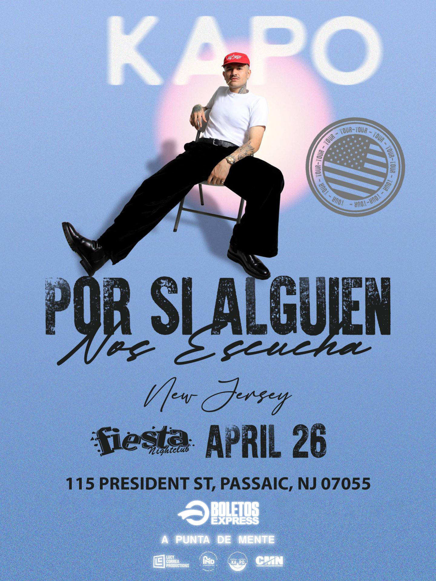 KAPO EN CONCIERTO POR PRIMERA VEZ NEW JERSEY!!! Tickets - BoletosExpress