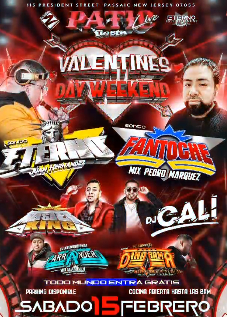 SONIDO ETERNO, SONIDO FANTOCHE, MÁSTER KING, DJ CALI, PARRANDERO ...