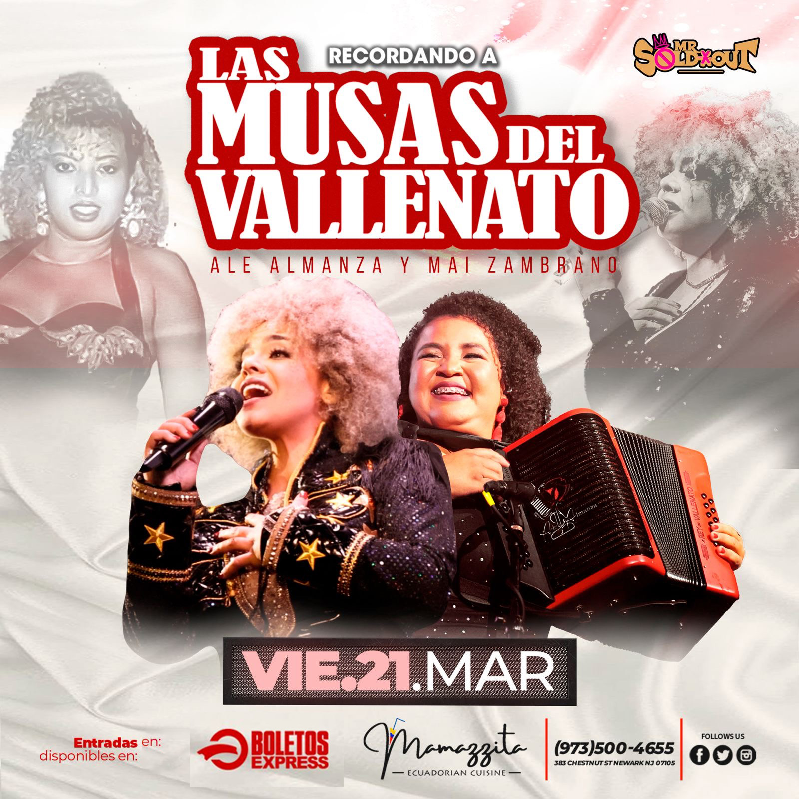 Las Musas del Vallenato: Homenaje por Ale Almanza y Mai Zambrano Tickets - BoletosExpress