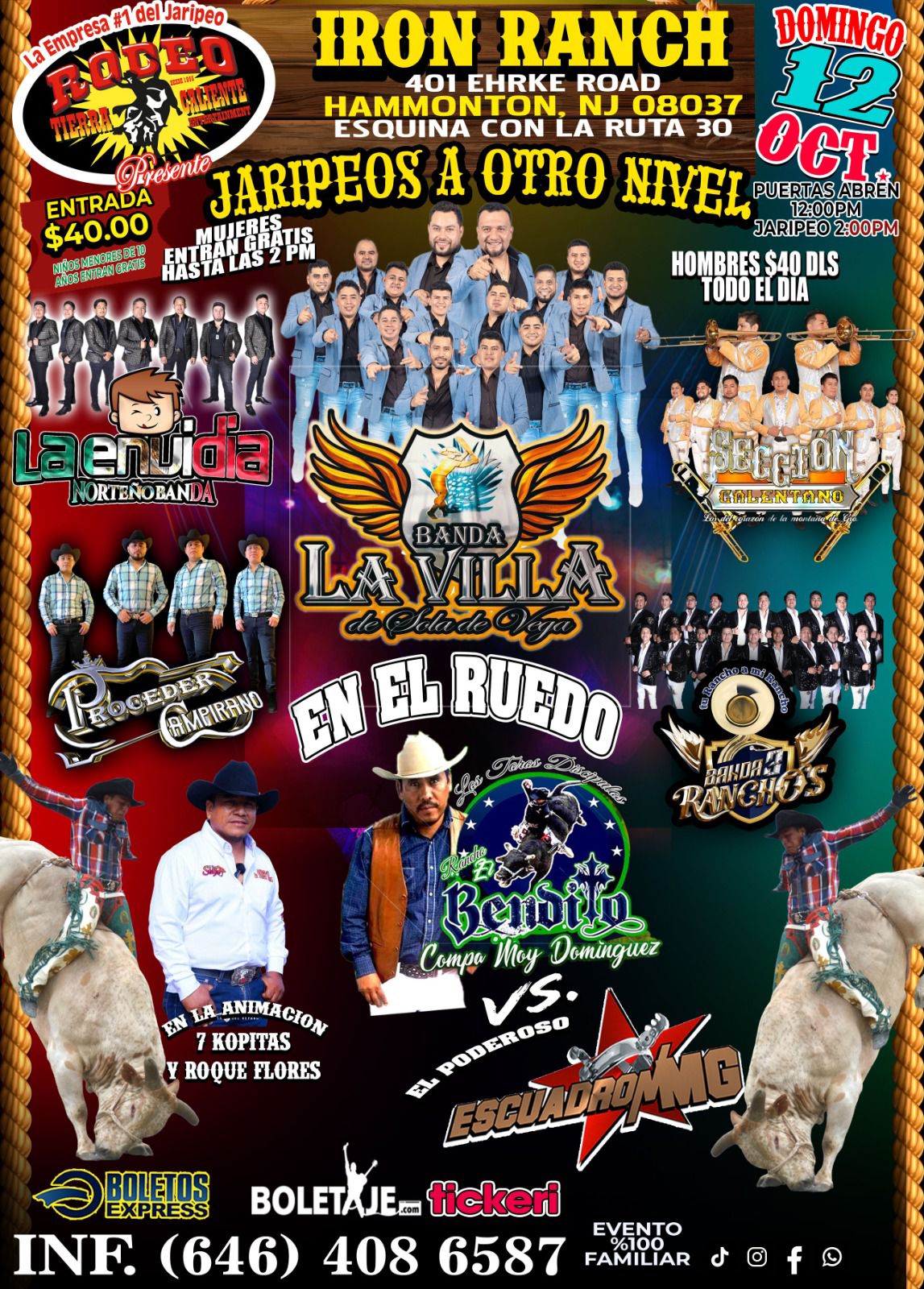 BANDA LA VILLA | SECCION | PROCEDER CAMPIRANO & BANDA 3 RANCHOS Tickets ...